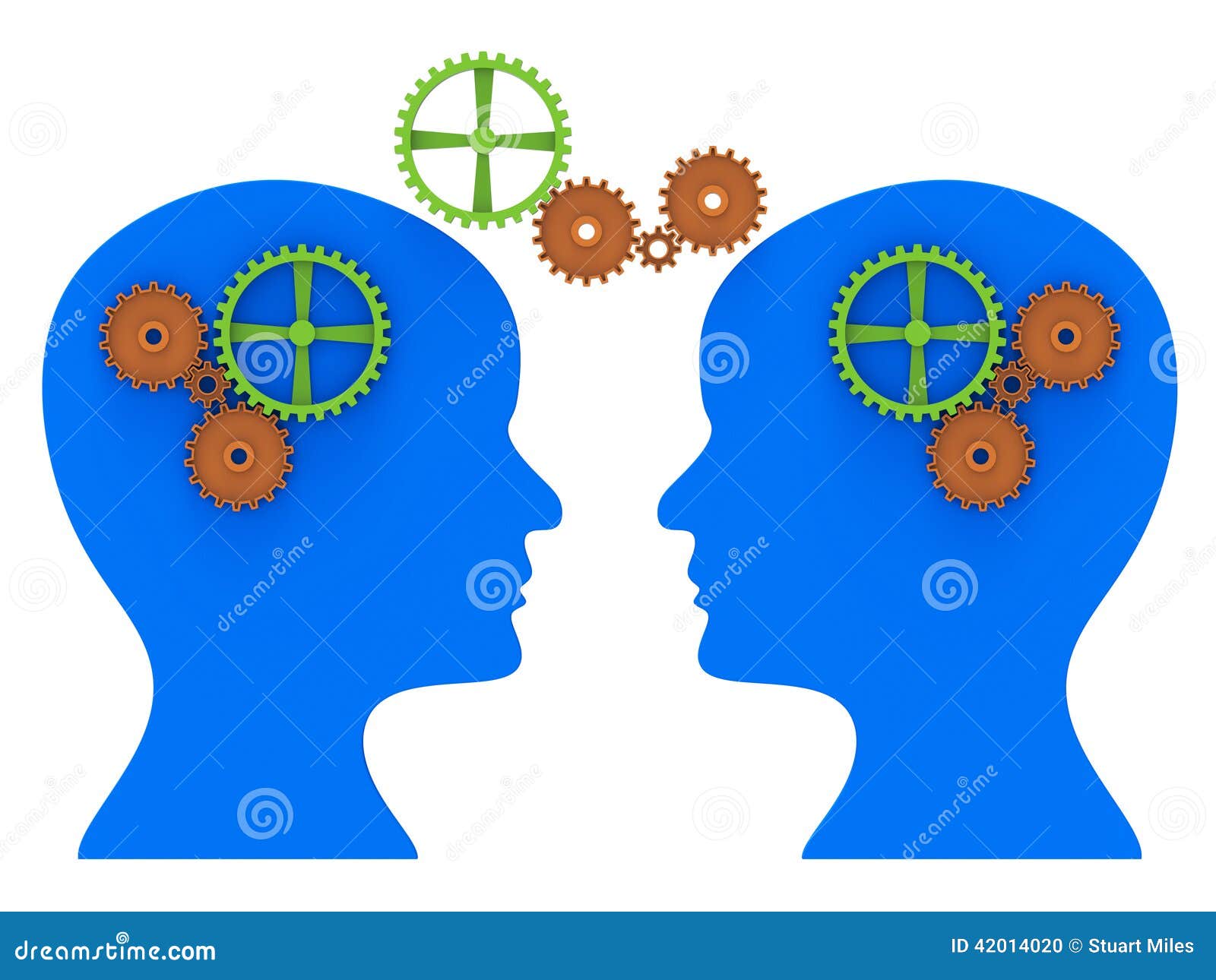 Chef Brain Shows Think about it Et Intelligence Illustration Stock ...