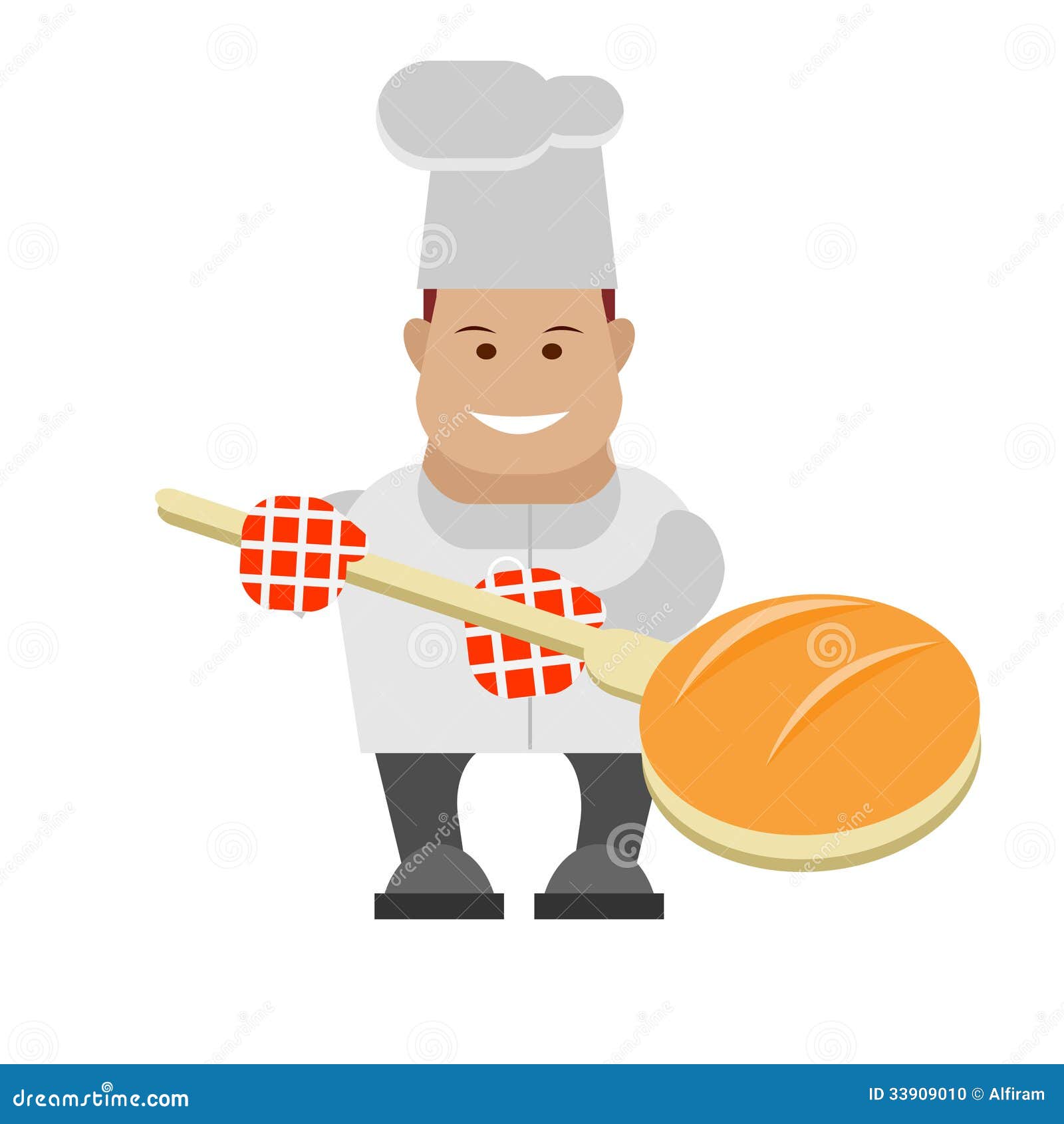Chef baker stock vector. Illustration of design, cook - 33909010