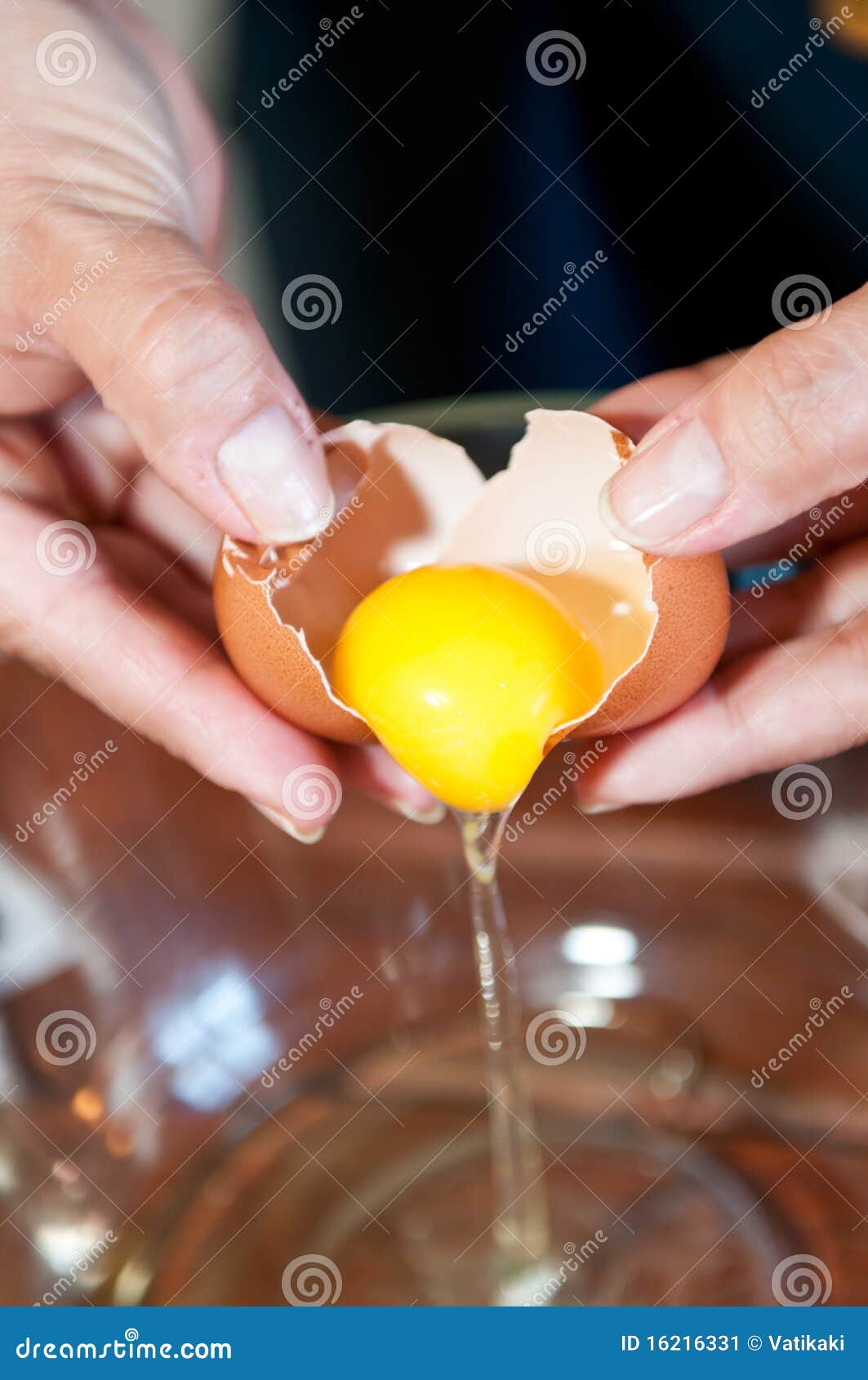 Chef breaking an egg stock image. Image of yellow, isolated - 16216331