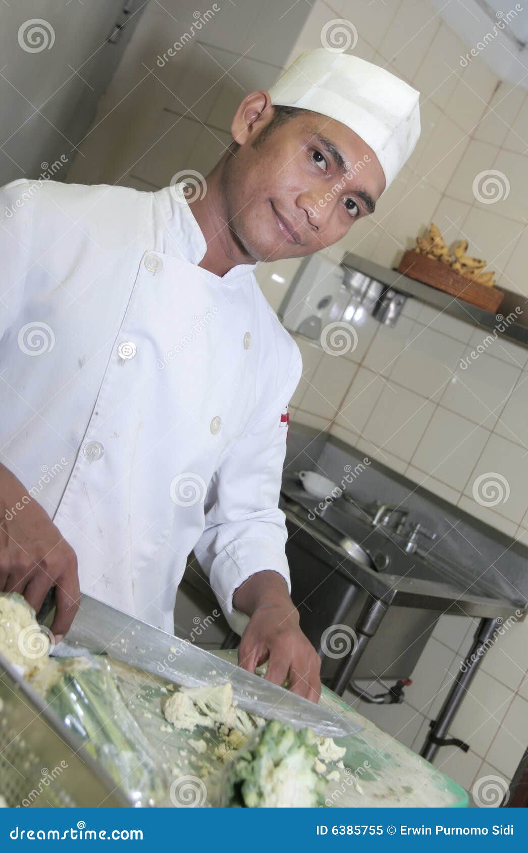 Chef Or Butcher Dicing Meat Royalty-Free Stock Photography ...