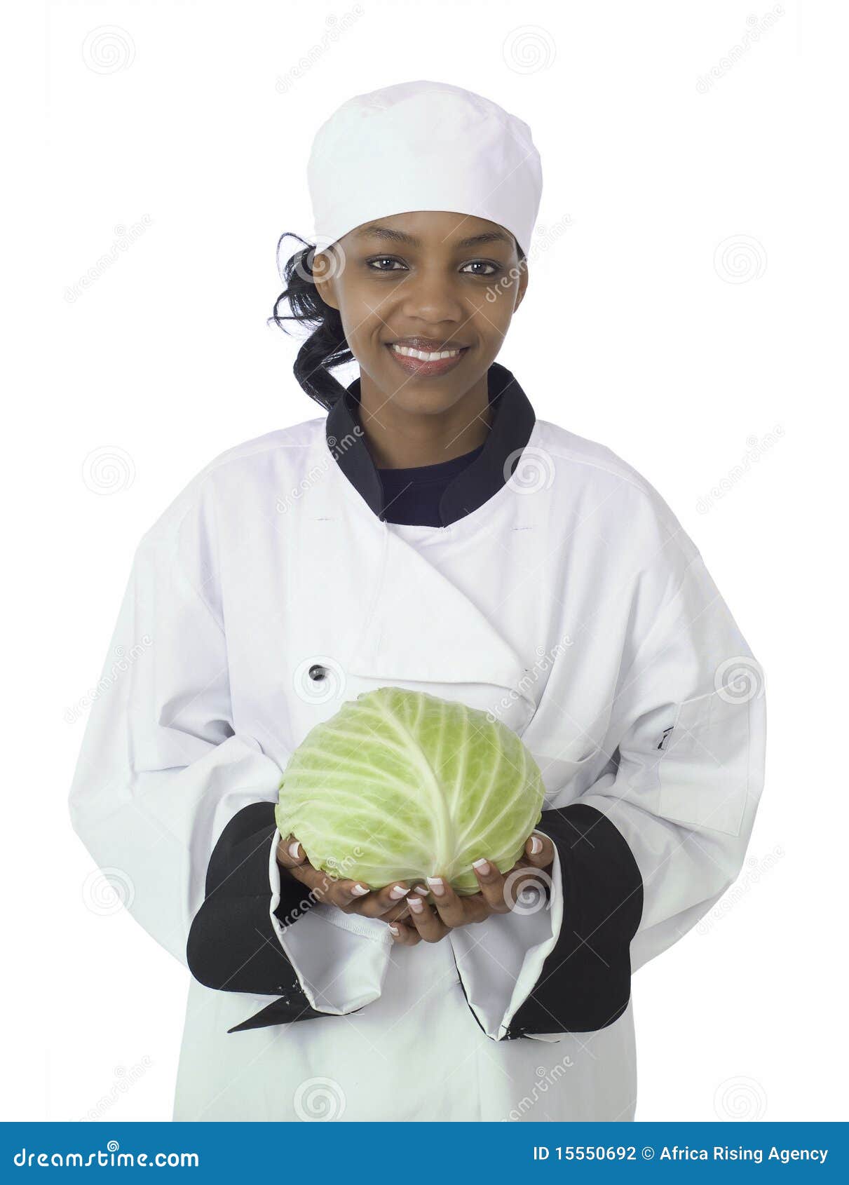Chef and cabbage stock photo. Image of diet, portrait - 15550692