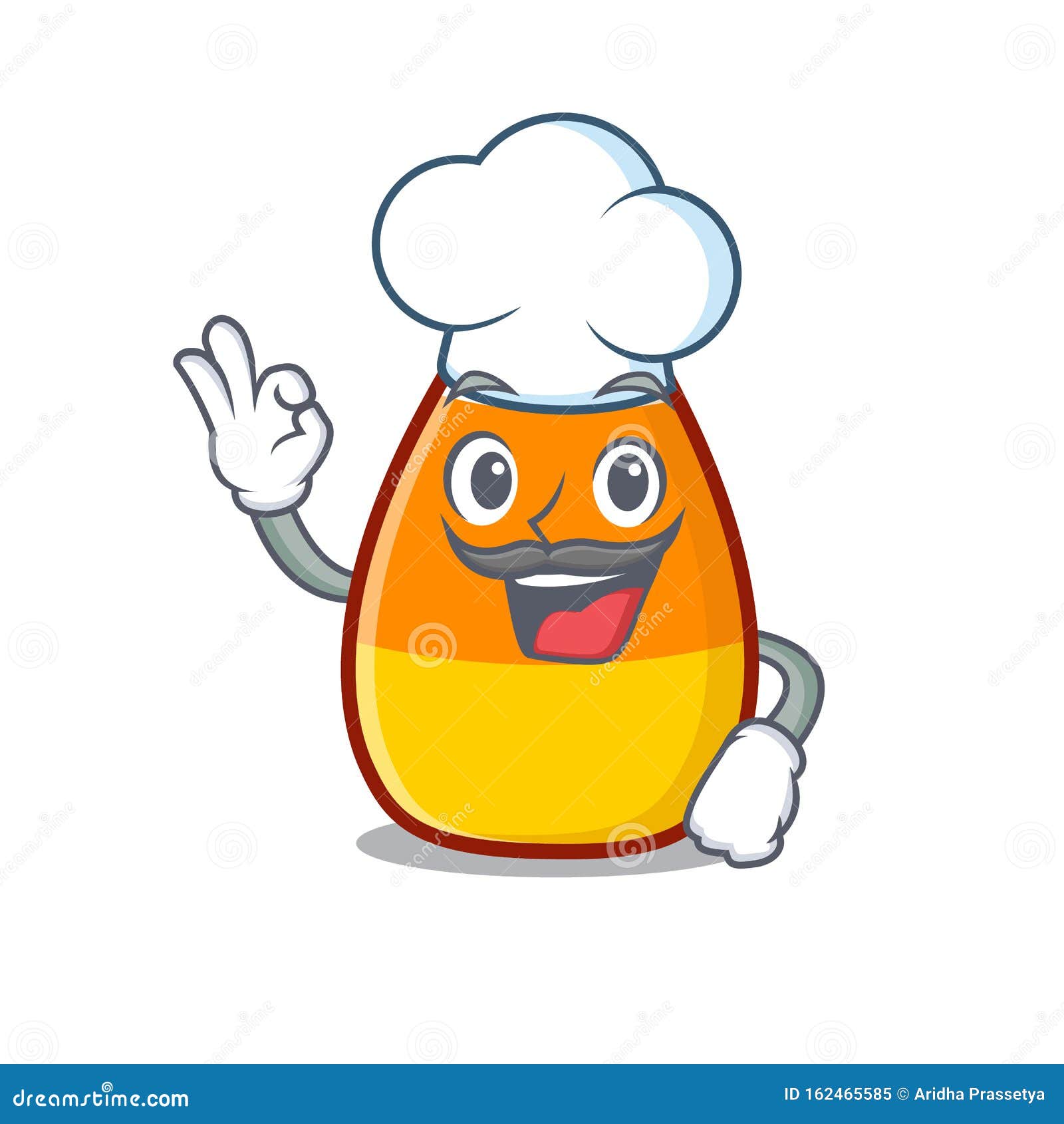 Chef Candy Apple Character Cartoon Vector Illustration | CartoonDealer ...