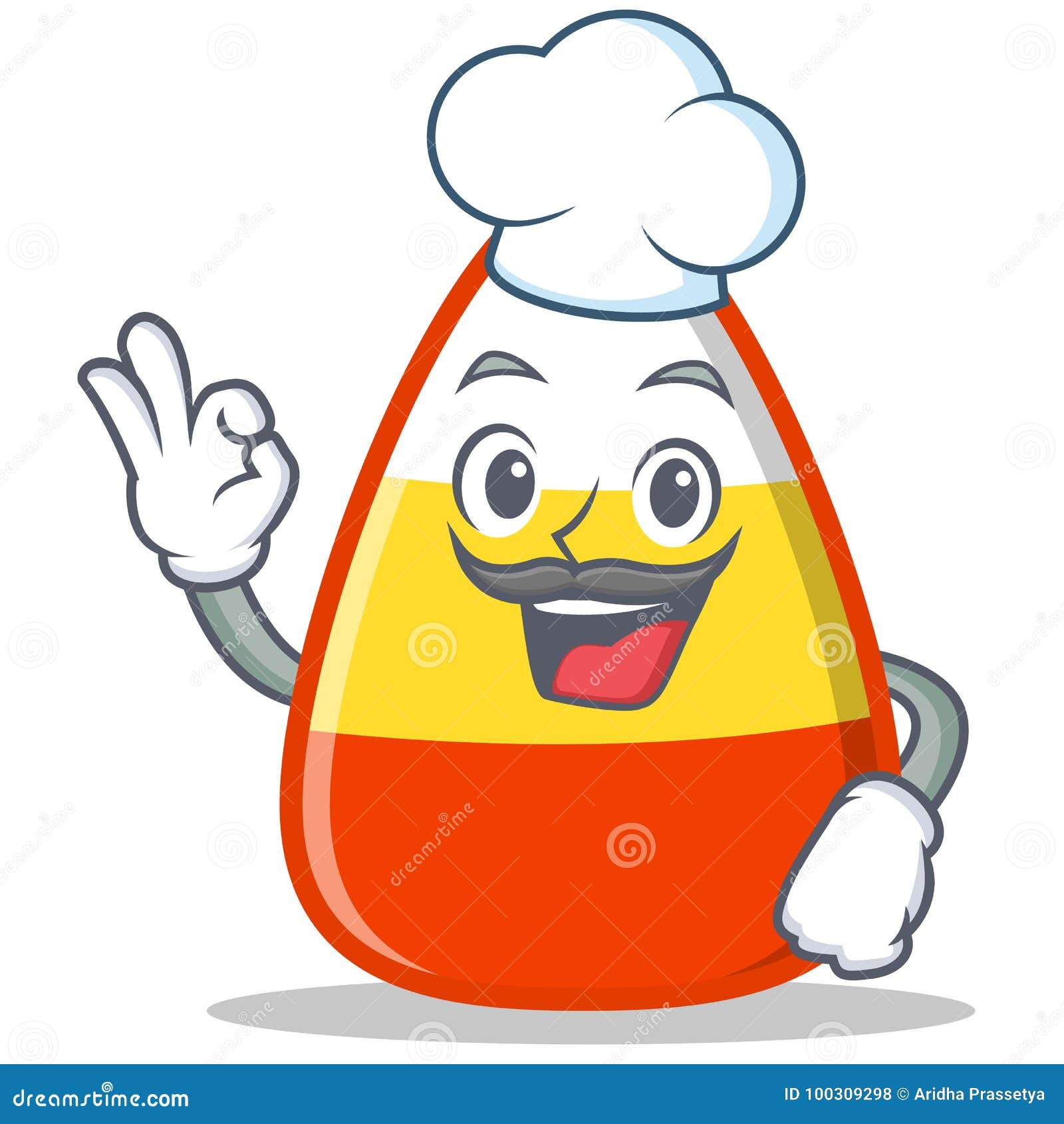 Chef Candy Apple Character Cartoon Vector Illustration | CartoonDealer ...