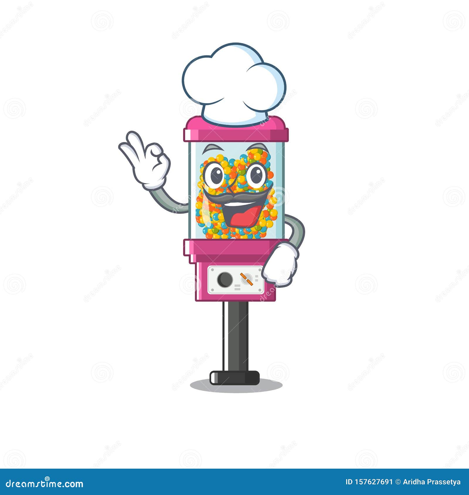 Chef Candy Vending Machine in a Cartoon Stock Vector - Illustration of ...