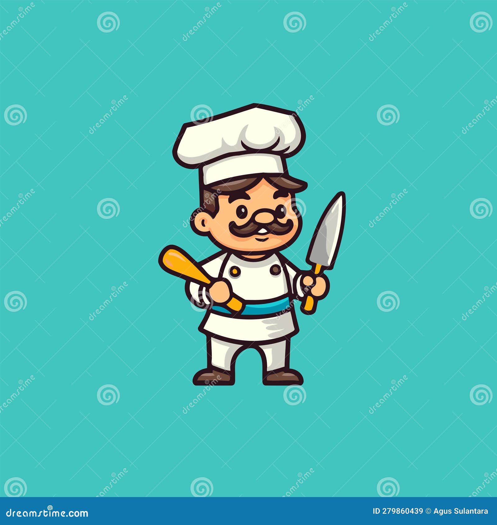 Chef Cartoon Character. Vector Illustration Stock Vector - Illustration ...