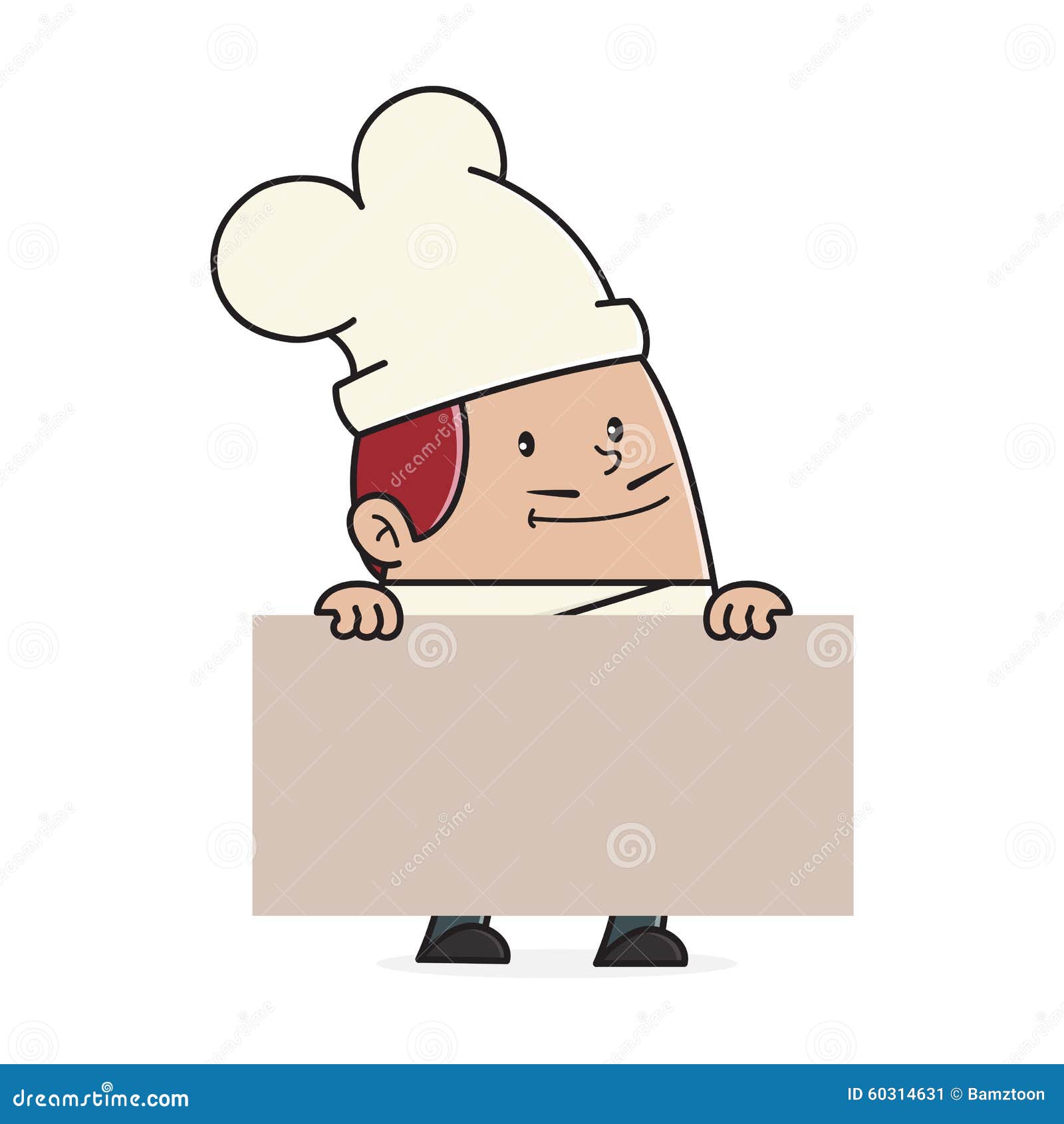 Chef holding sign stock vector. Illustration of food - 60314631