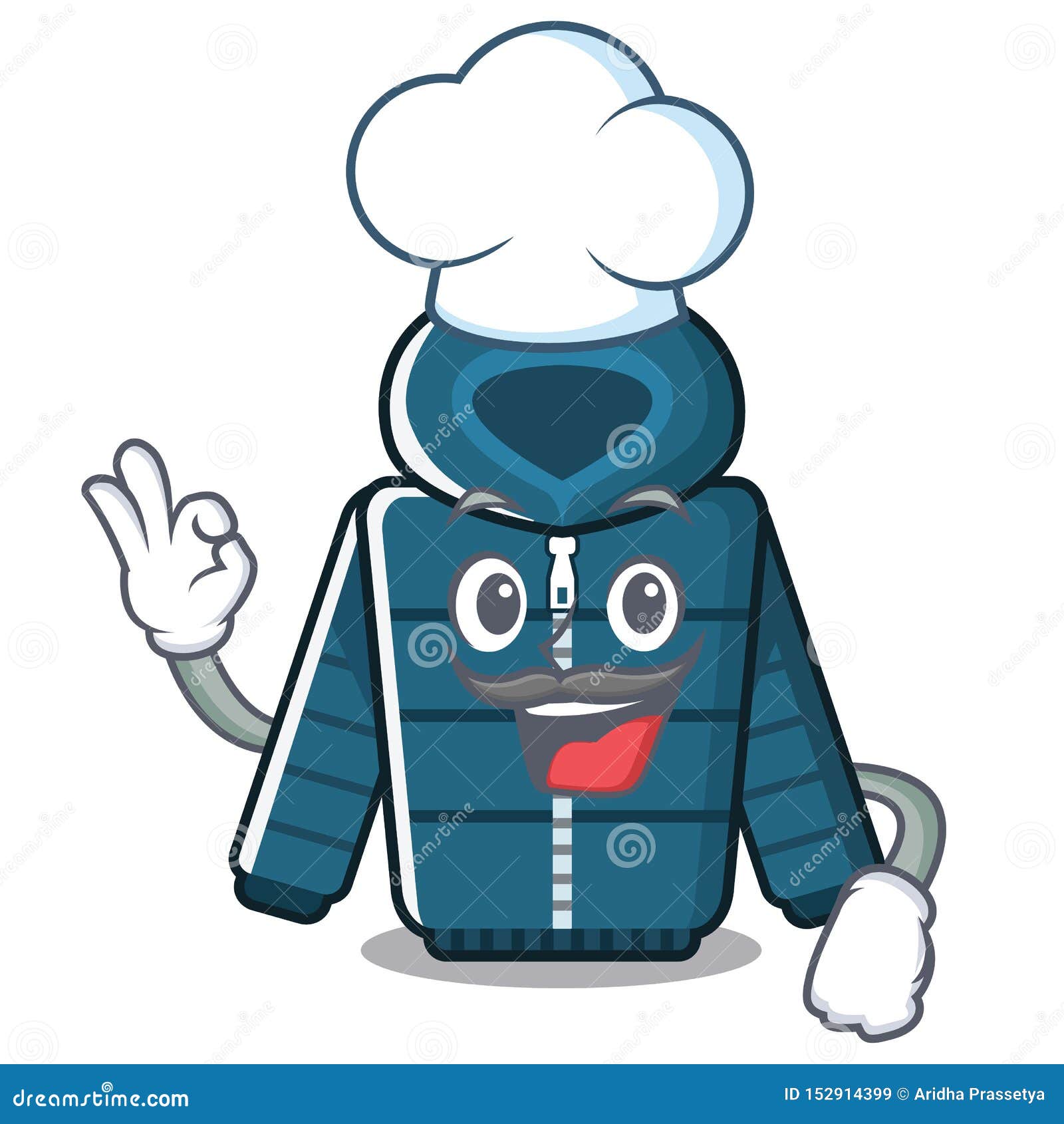 Chef Cartoon Winter Coat Hanger on Wall Stock Vector - Illustration of ...