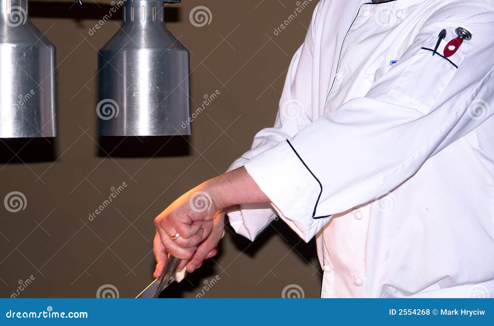 Chef Carving Dinner stock photo. Image of serve, prepare - 2554268
