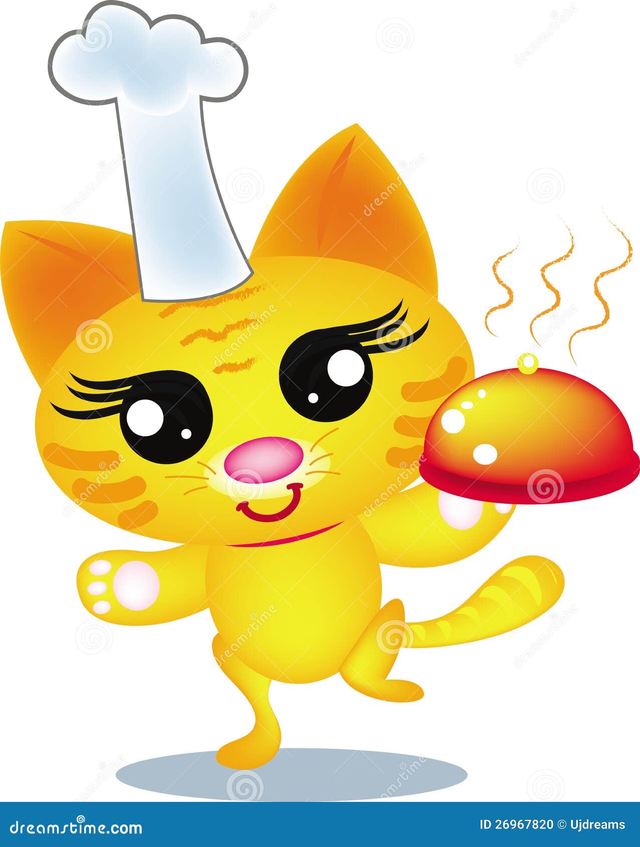 Chef cat stock illustration. Illustration of dinner, chef - 26967820