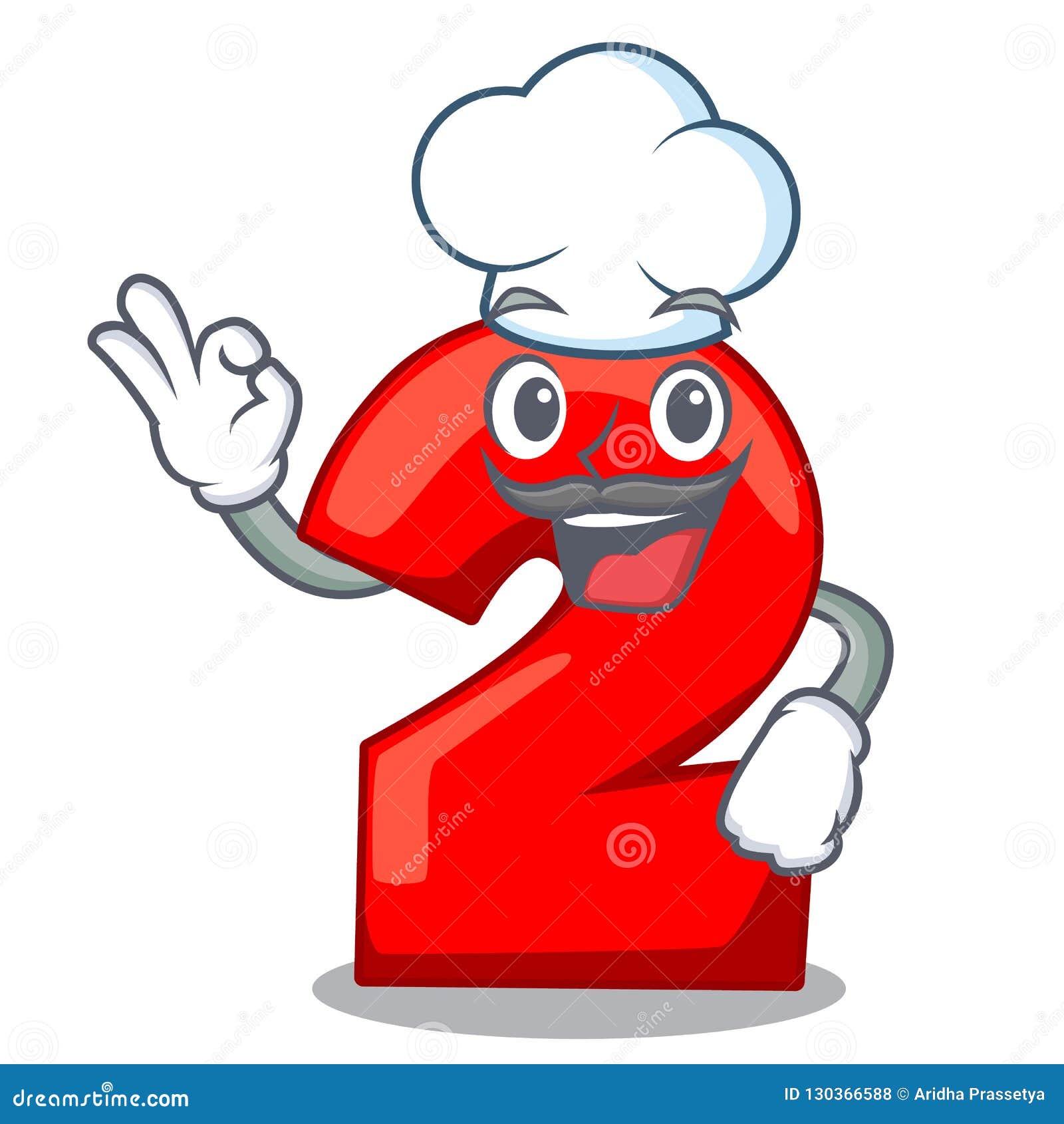 Chef Character Number Two on Wooden Door Stock Vector - Illustration of ...
