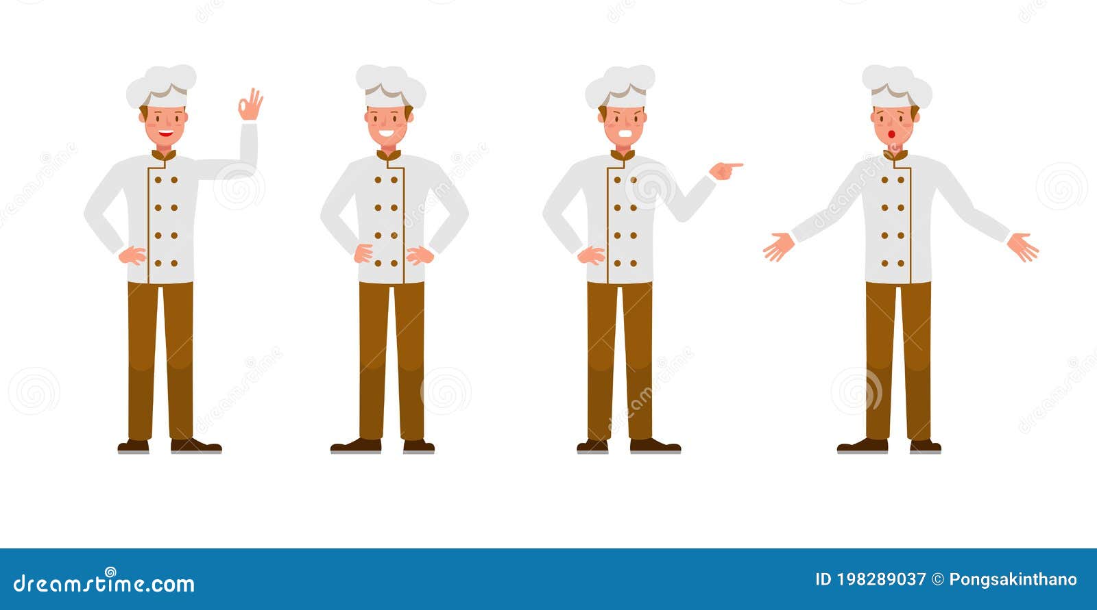 Chef Character Vector Design Stock Vector - Illustration of cuisine ...