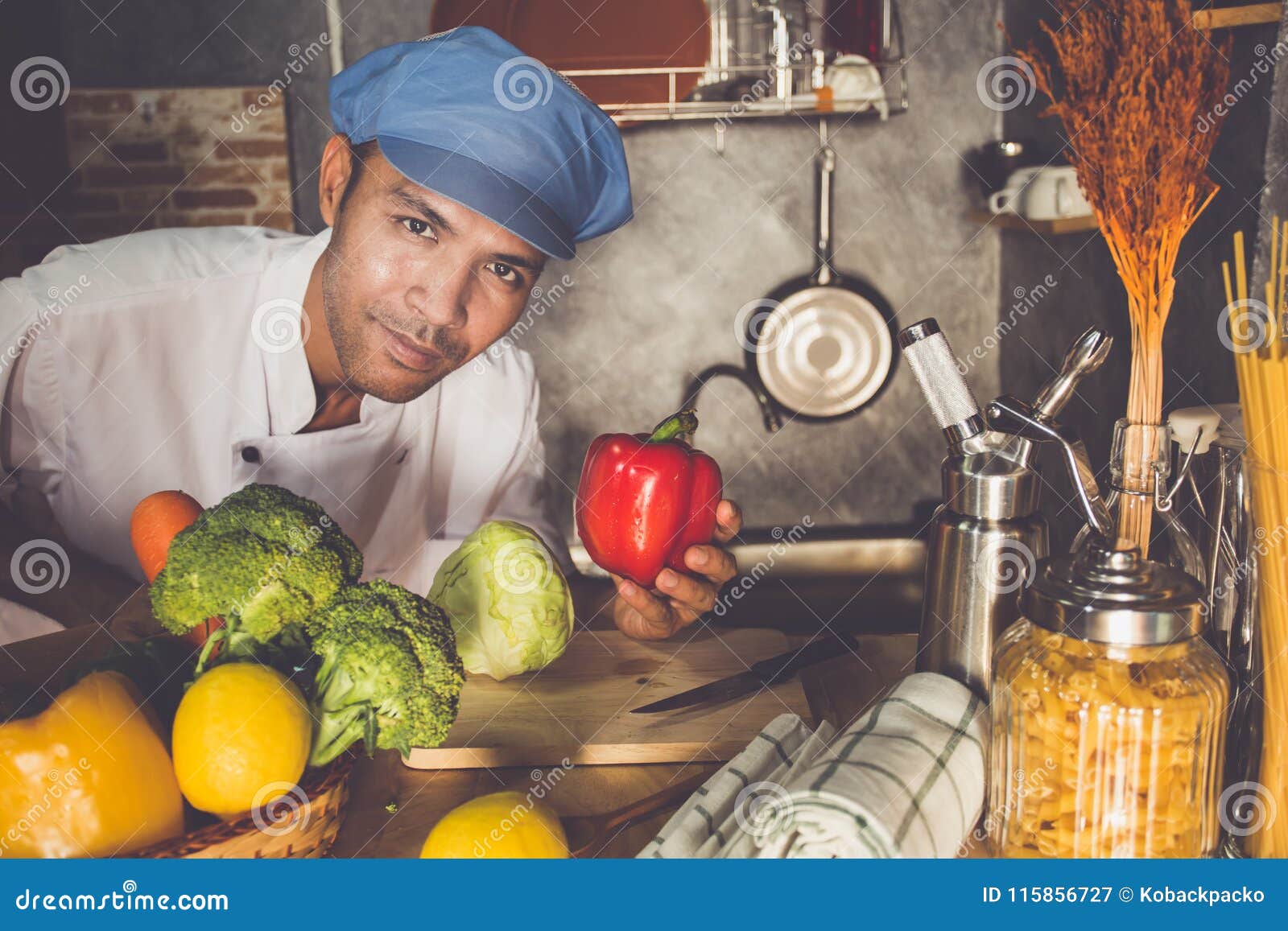 Chef checking stock image. Image of entree, cooking - 115856727