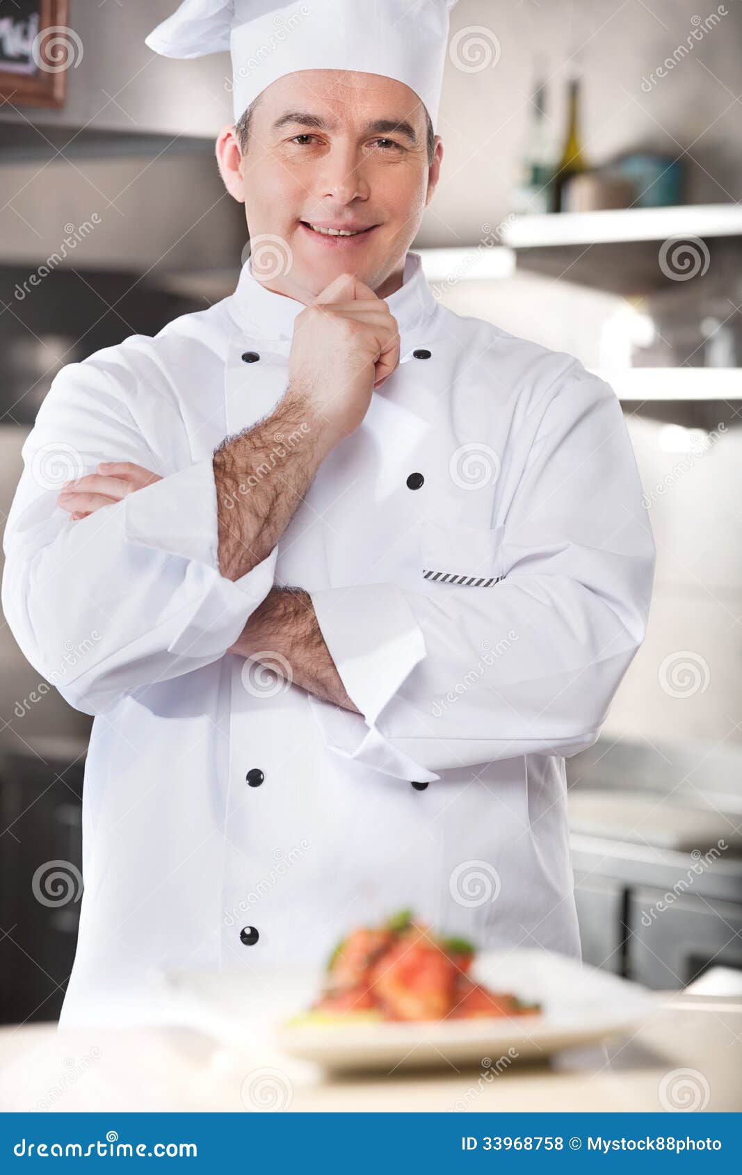 Chef. stock photo. Image of preparation, working, commercial - 33968758