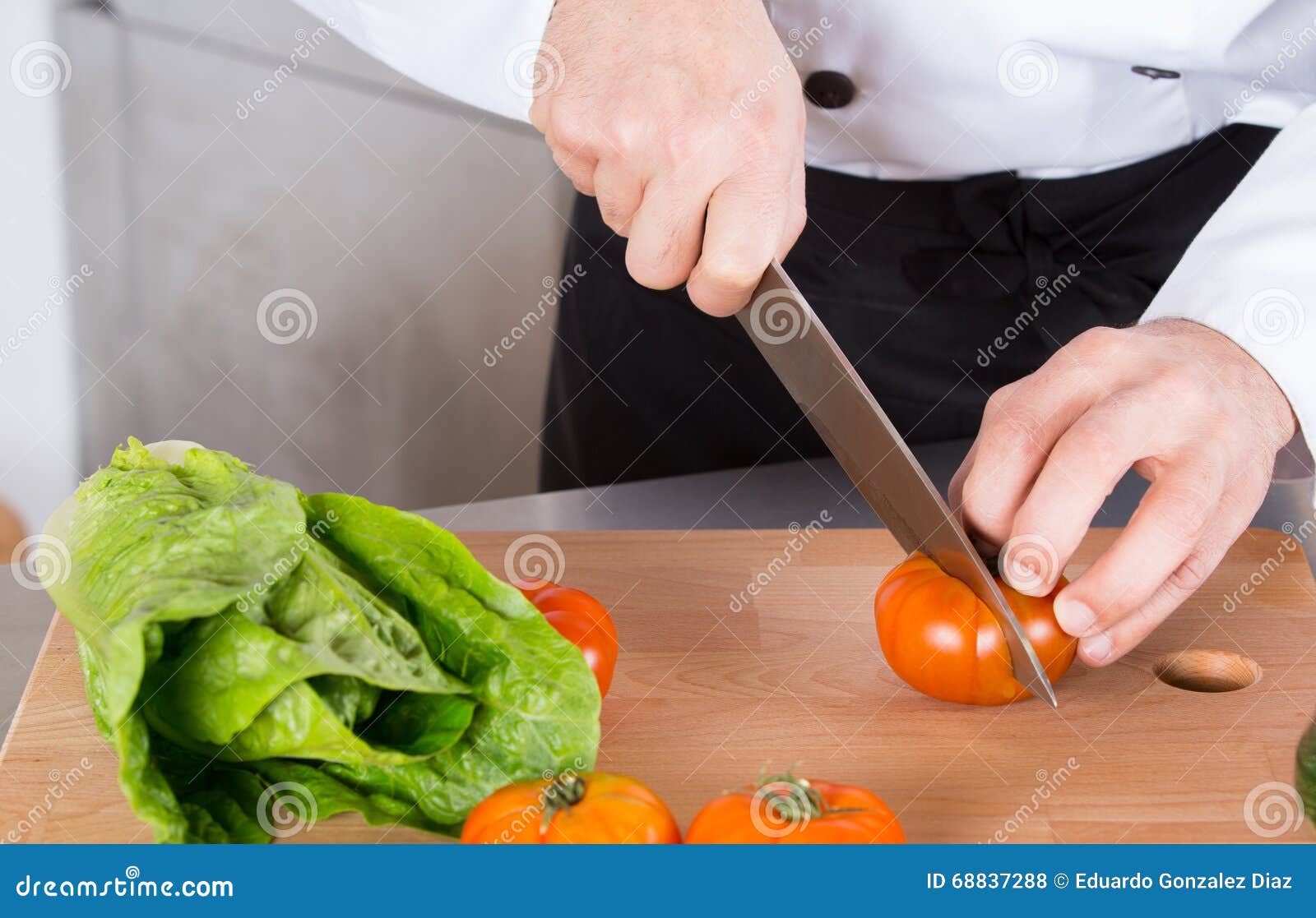 Chef chopping vegetables stock photo. Image of pepper - 68837288