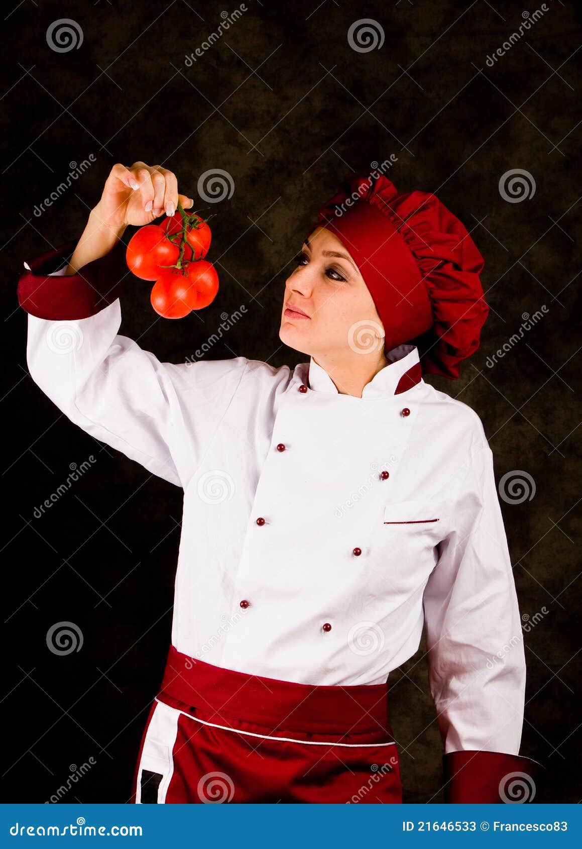 Chef is Controlling Tomato Quality Stock Image - Image of abstract ...