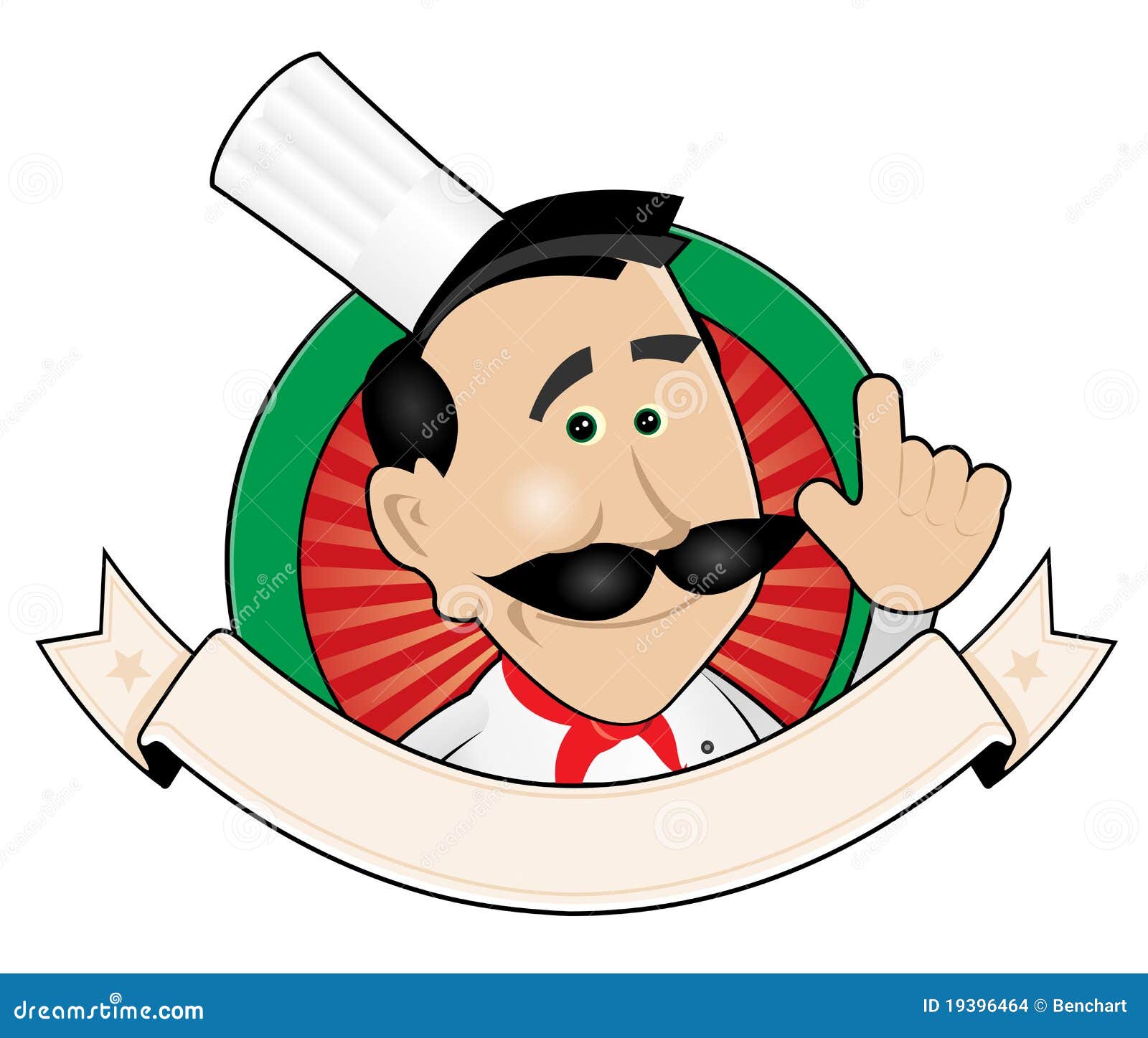 Chef Cook Banner stock illustration. Illustration of male - 19396464