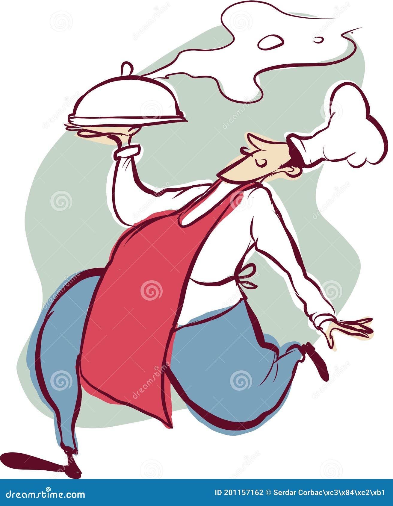Chef Cook Cartoon Man Stock Illustration Stock Vector - Illustration of ...
