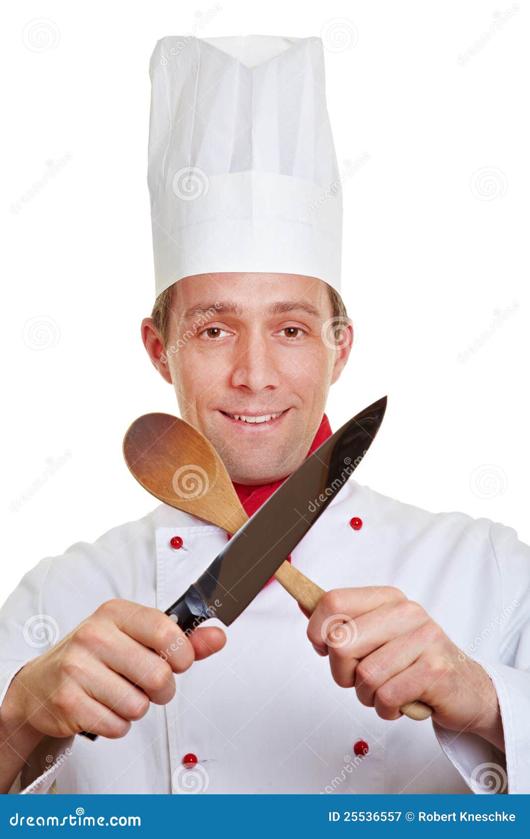 Chef Cook Crossing Knife and Spoon Stock Image - Image of cross, hotel ...