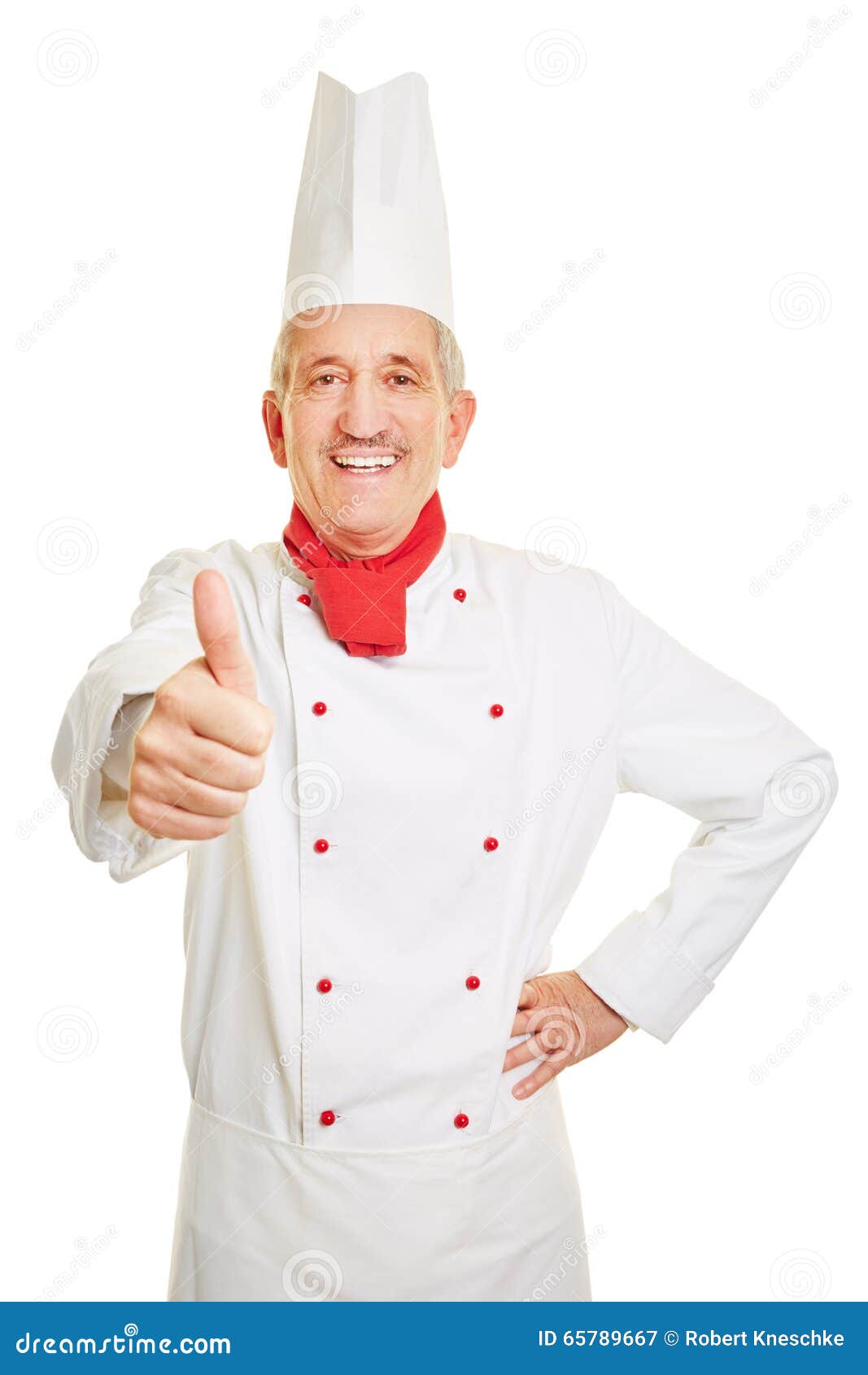 Chef Cook Holding Thumbs Up Stock Image - Image of clothes, people ...