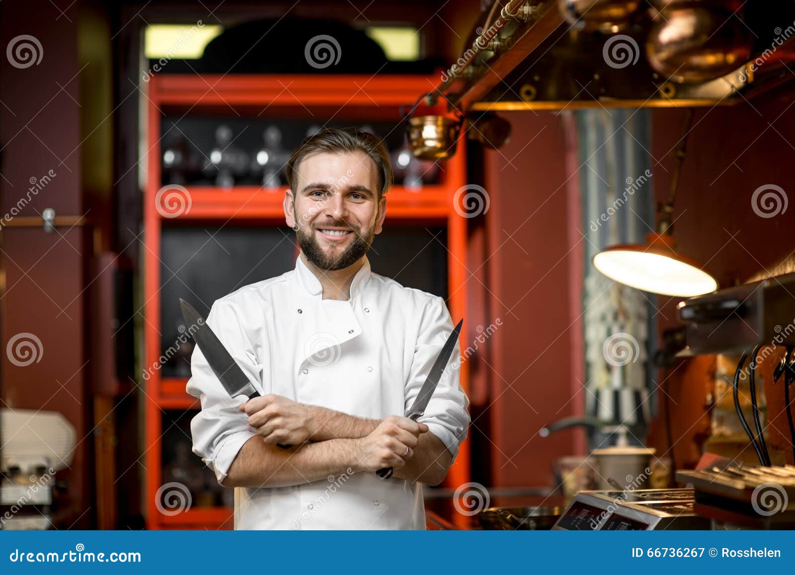Chef cook portrait stock image. Image of interior, chief - 66736267