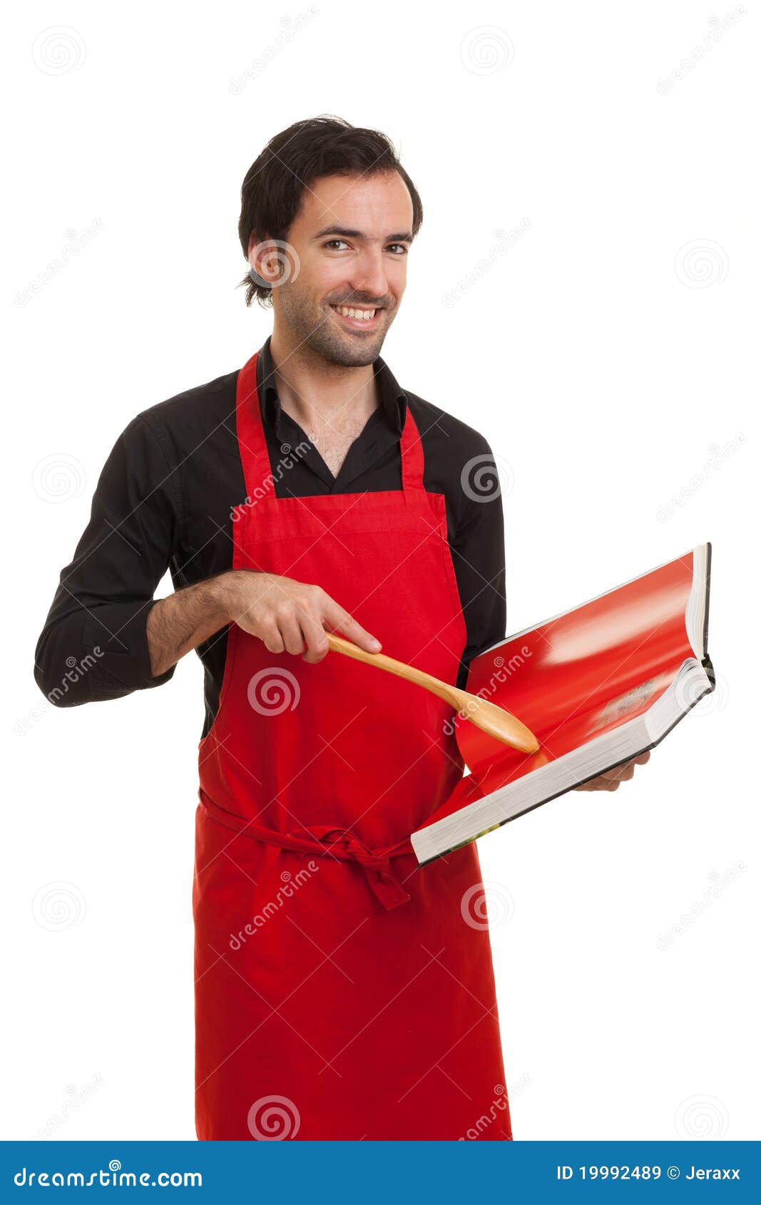 Chef cookbook stock image. Image of cookery, read, chef - 19992489