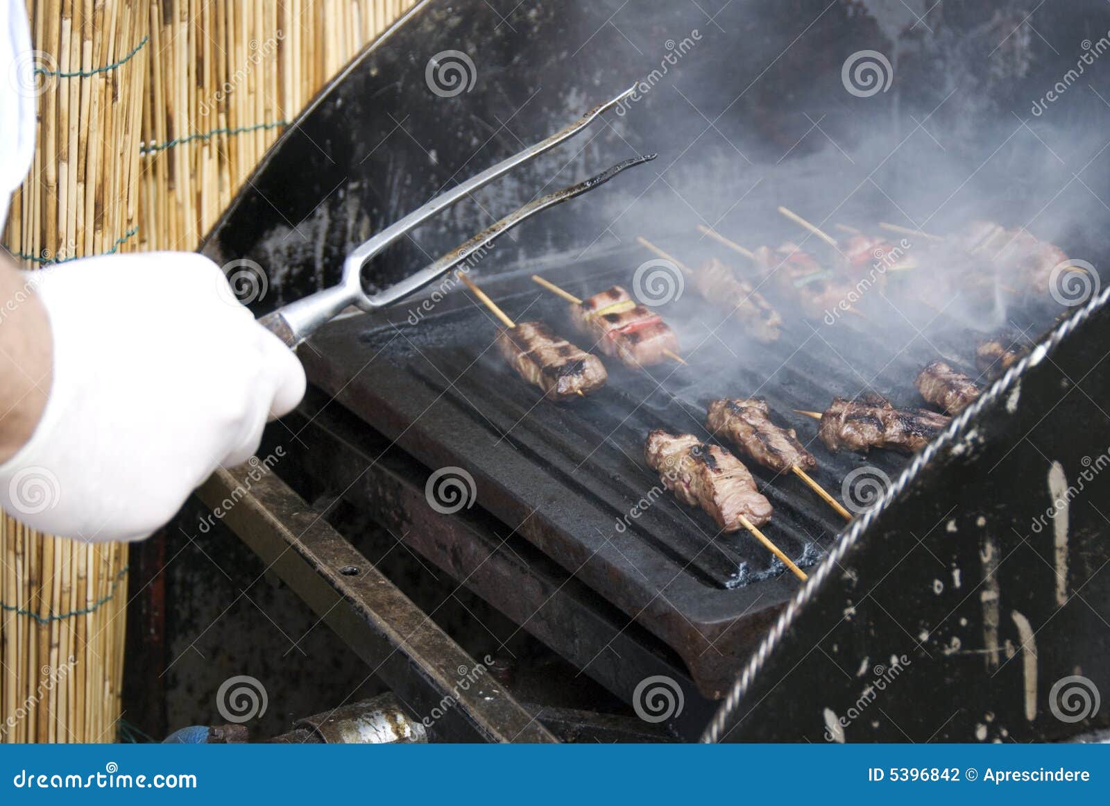 Chef cooking at barbecue stock photo. Image of appetite - 5396842