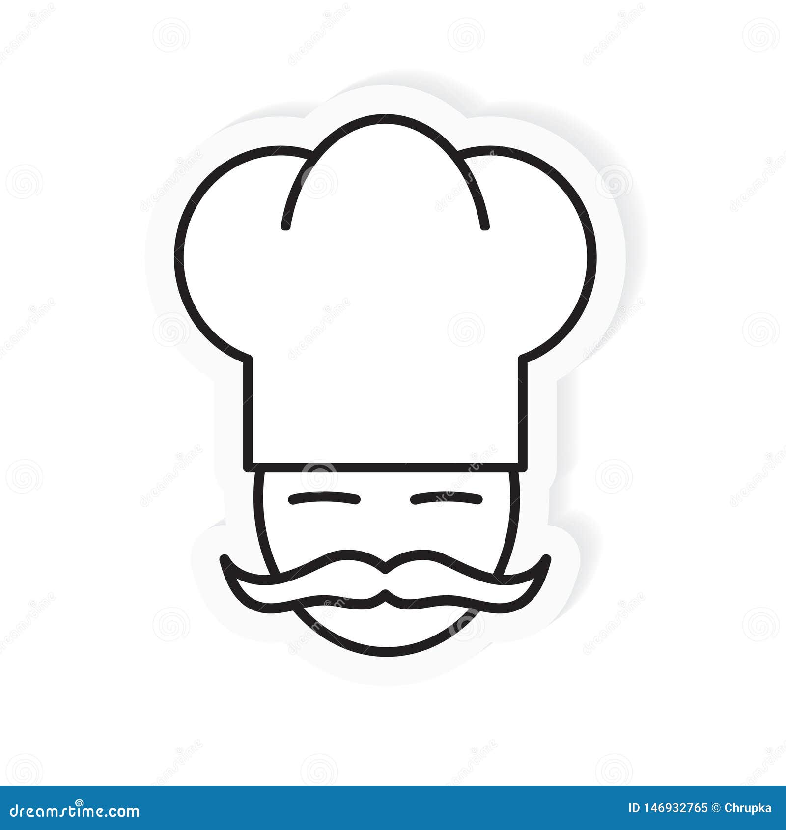 Chef in a cooking hat icon stock vector. Illustration of restaurant ...