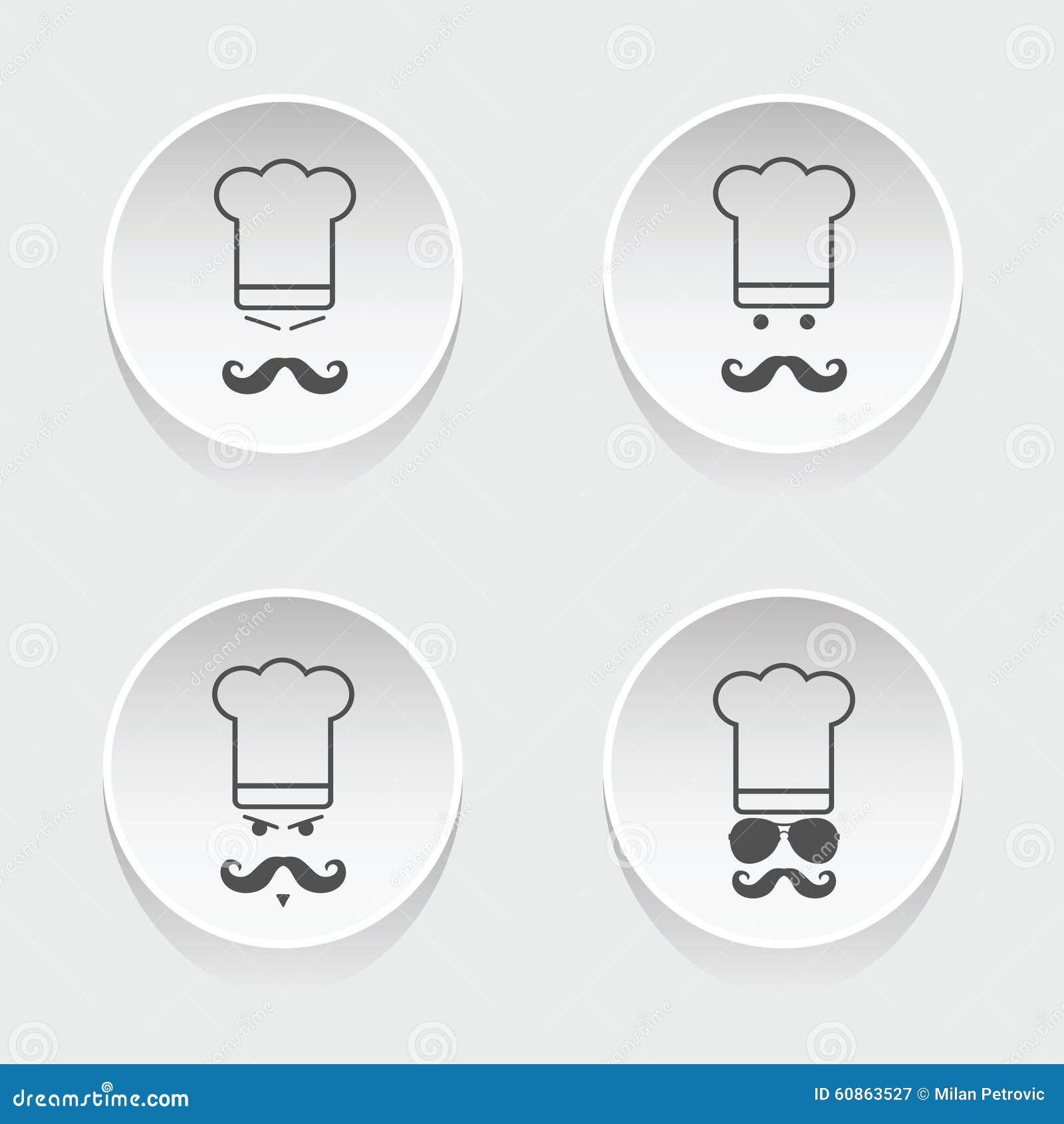 Chef cooking icon vector stock vector. Illustration of bakery - 60863527