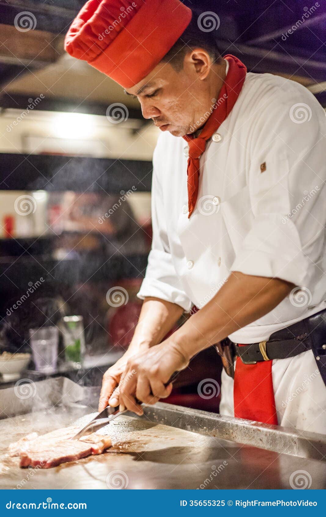 Chef Cooking editorial image. Image of chinese, action - 35655325