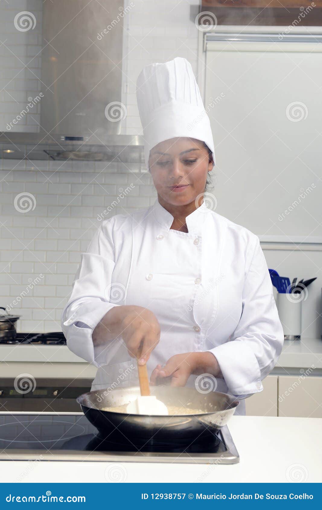 Chef Cooking Risotto Stirring Stock Image - Image of adding, lunch ...