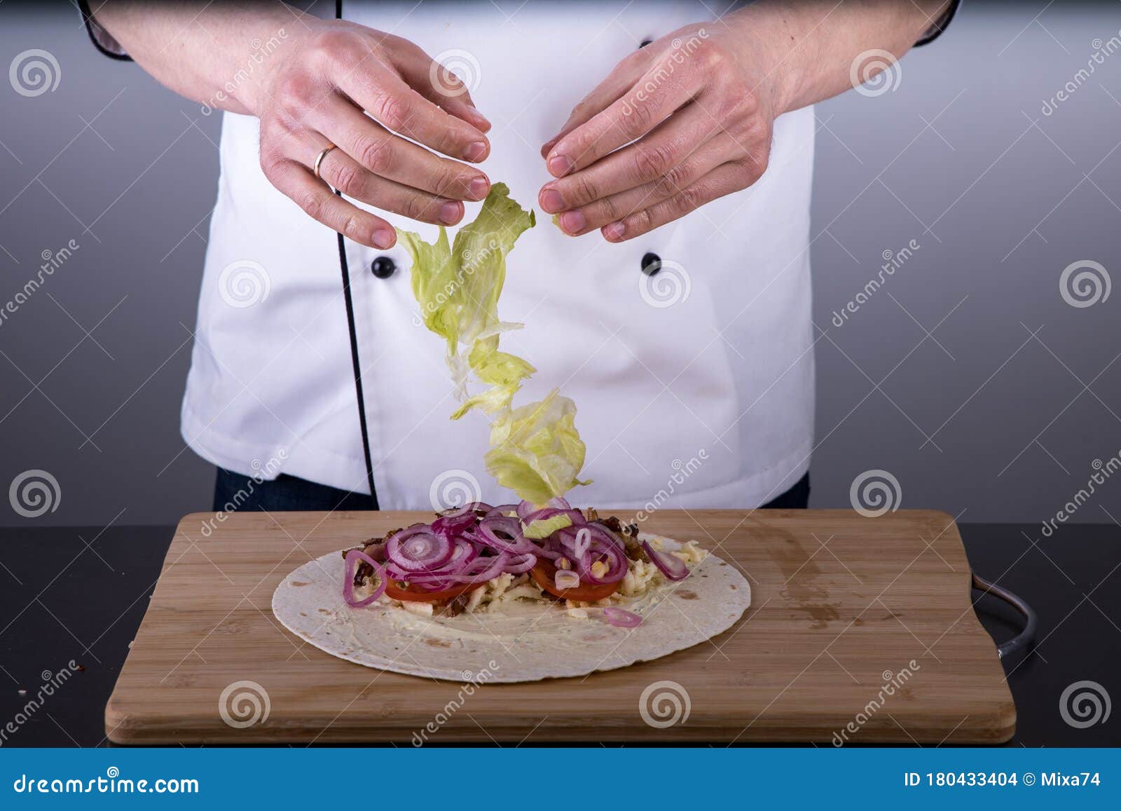 Chef Cooking Shawarma in Restaurant Kitchen28 Stock Photo - Image of ...