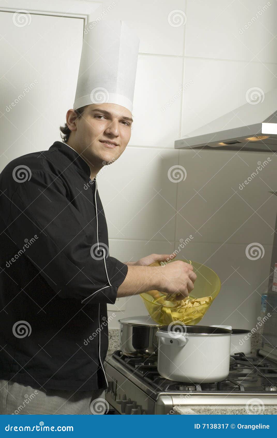 Chef Cooking on Stove stock image. Image of house, inside - 7138317