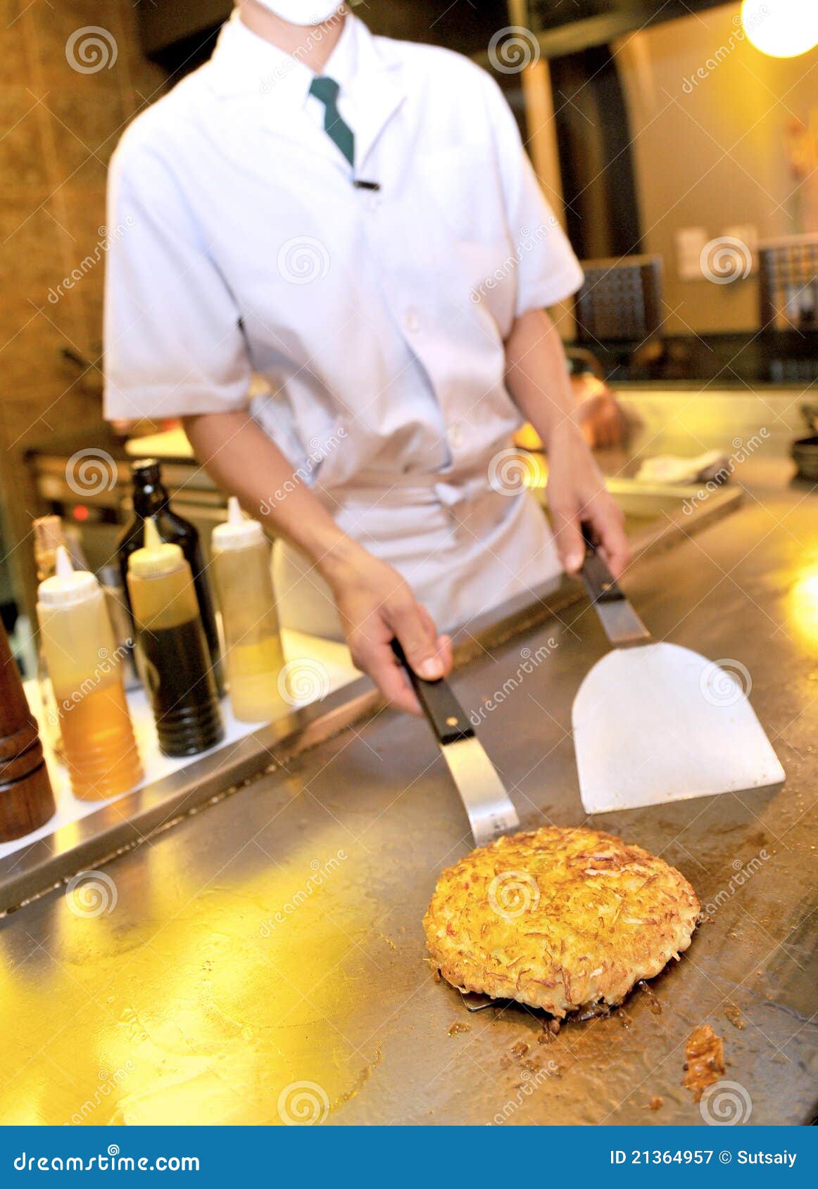 Chef Cooks Meat at Restaurant Stock Image - Image of home, olives: 21364957