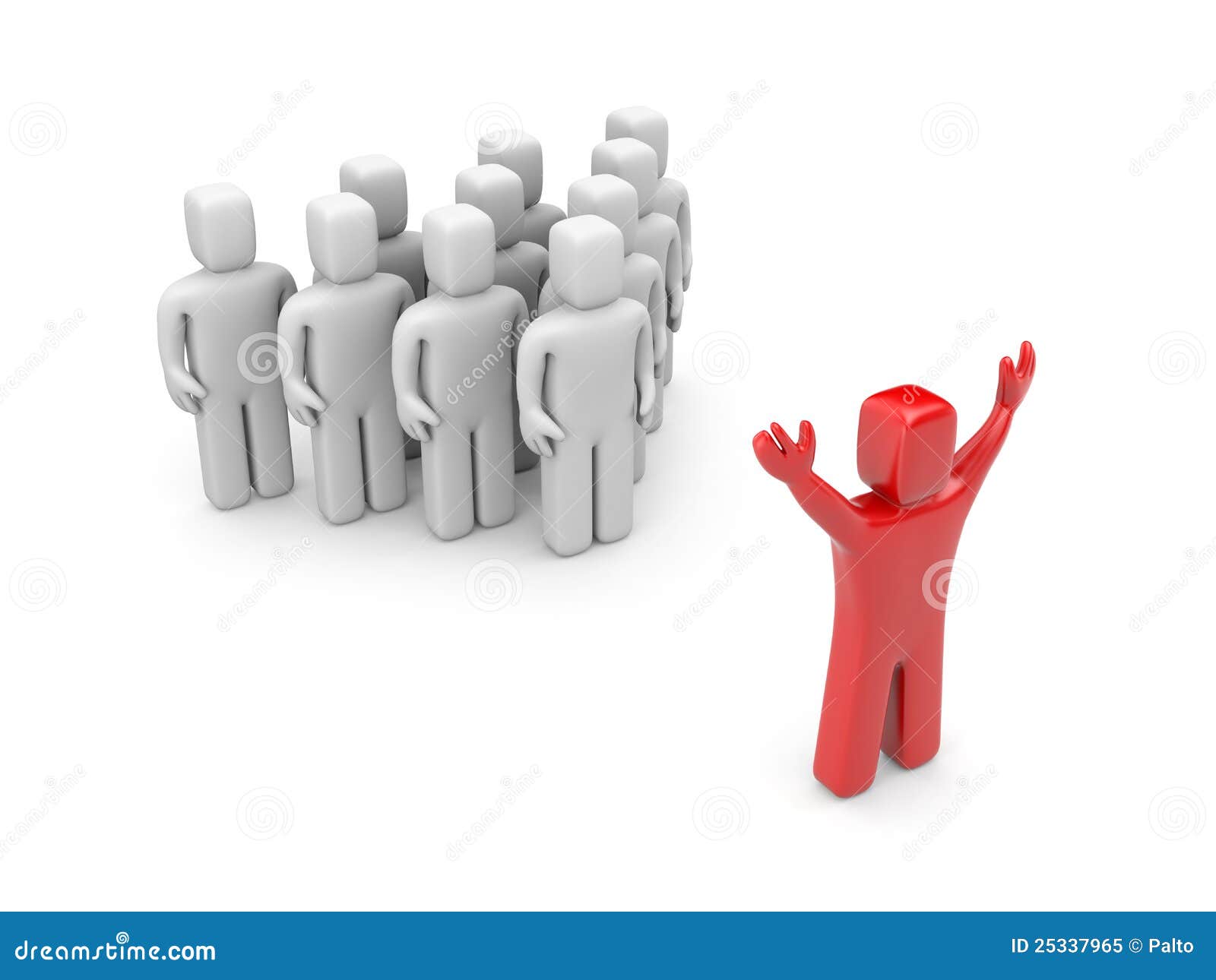 Chef d'équipe illustration stock. Illustration du coopération - 25337965