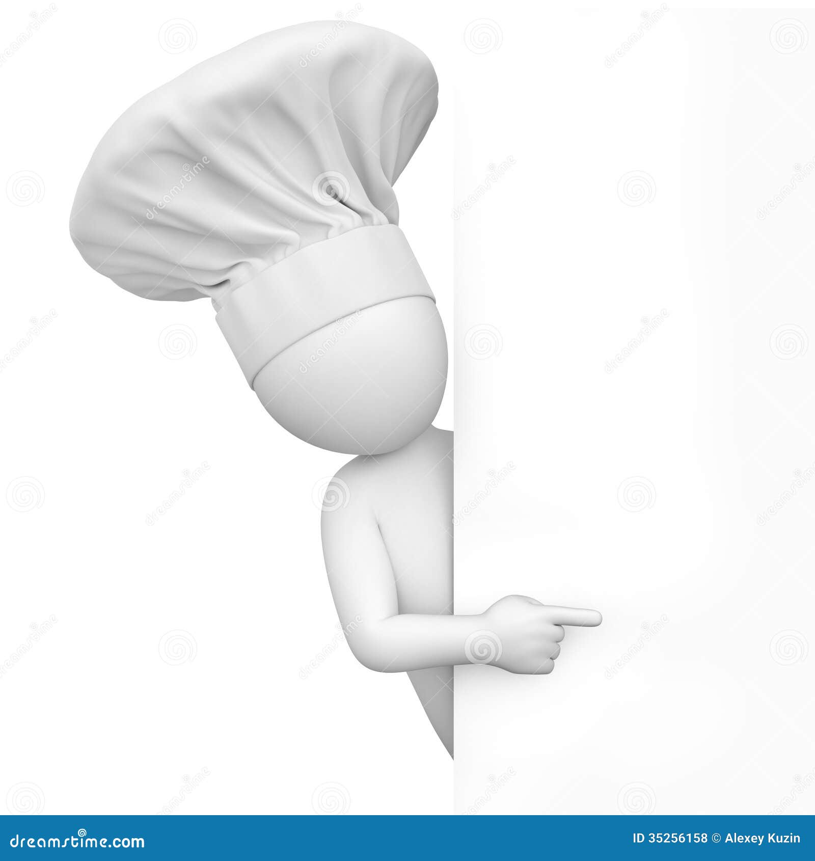 Chef. 3d image stock illustration. Illustration of baker - 35256158