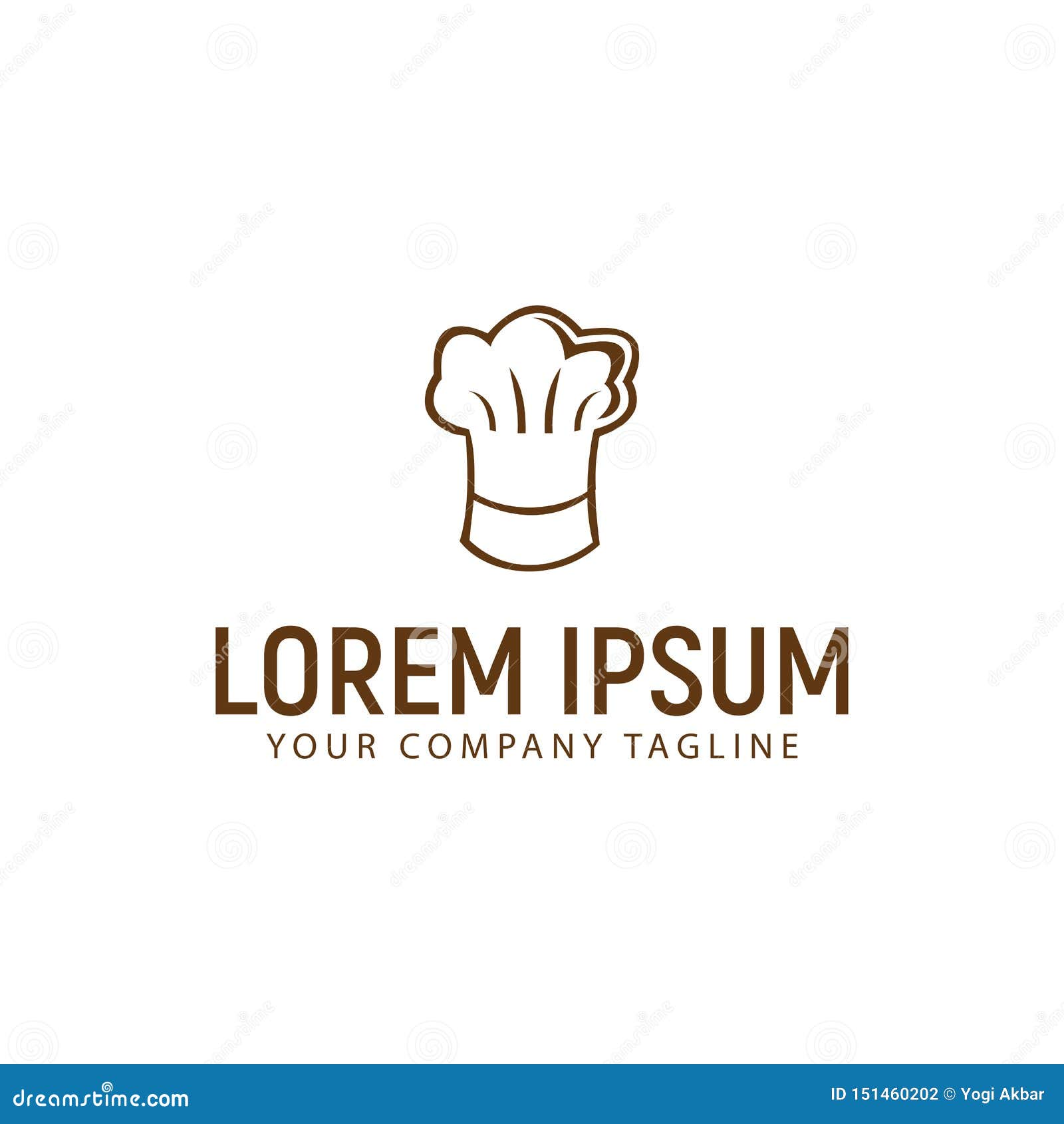 Chef Design Concept Template Stock Vector - Illustration of adult ...