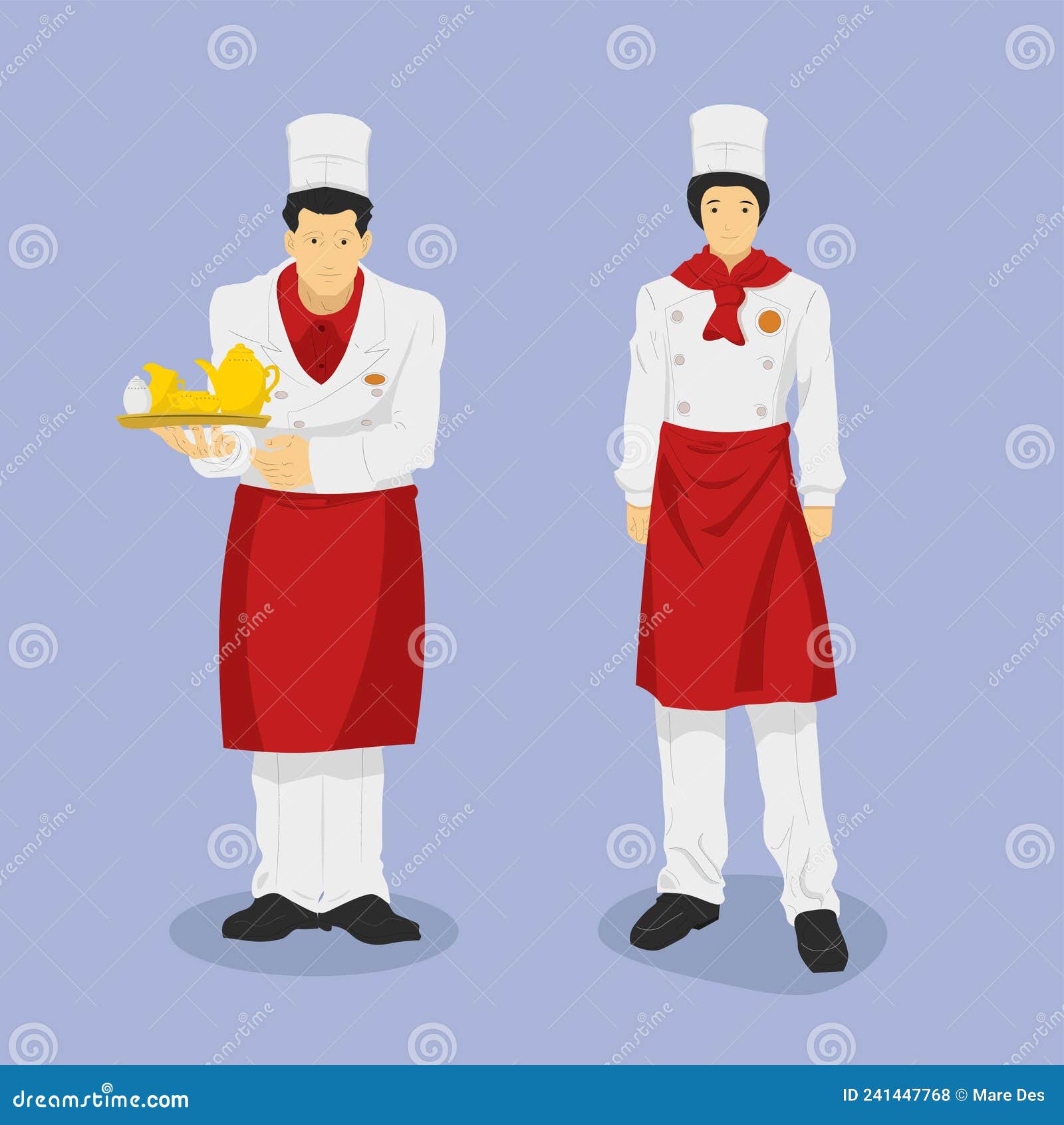 Chef Designs Collection Vector Stock Vector - Illustration of coloured ...