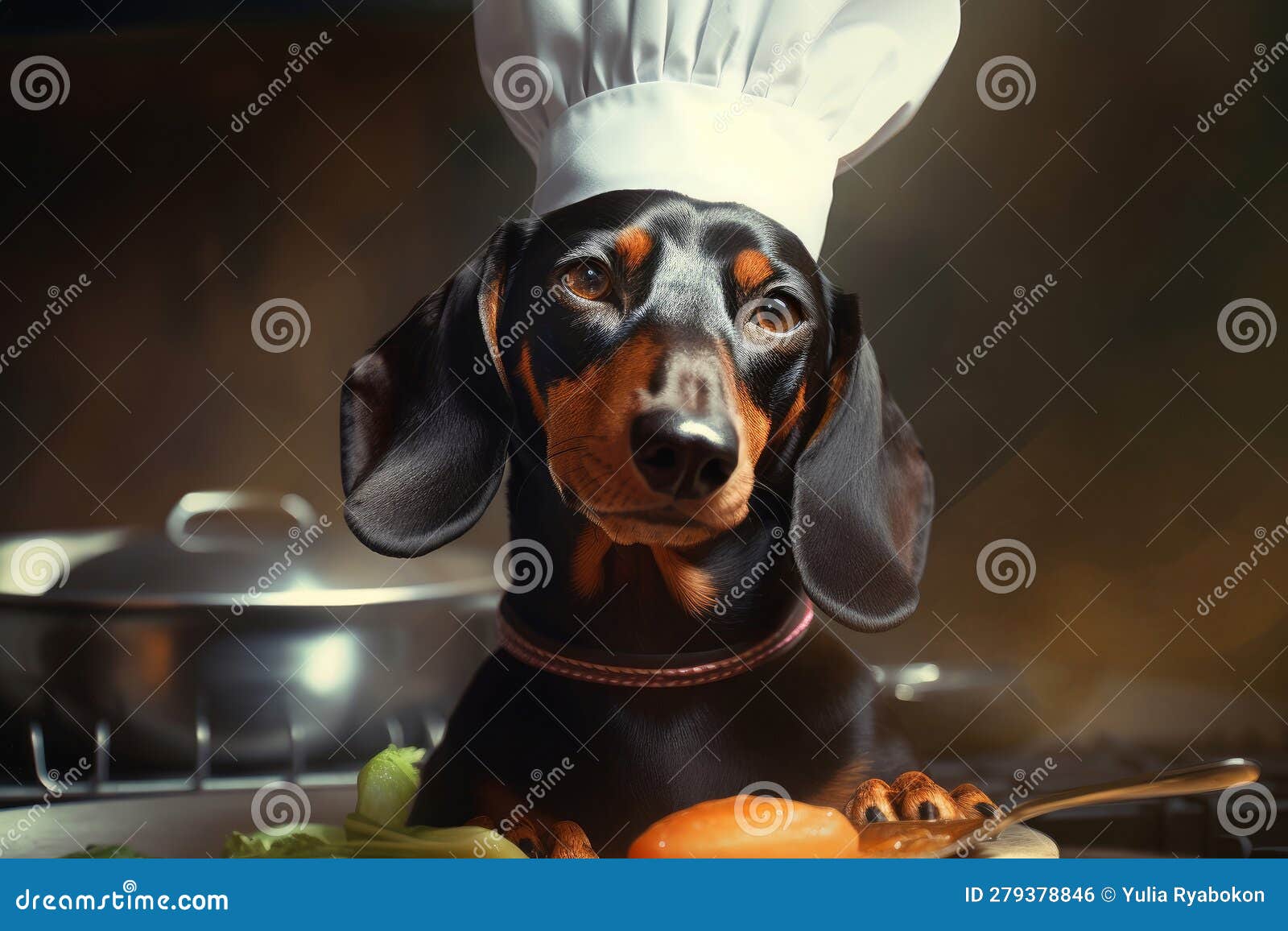 Chef Dog Cooking. Generate Ai Stock Illustration - Illustration of cook ...