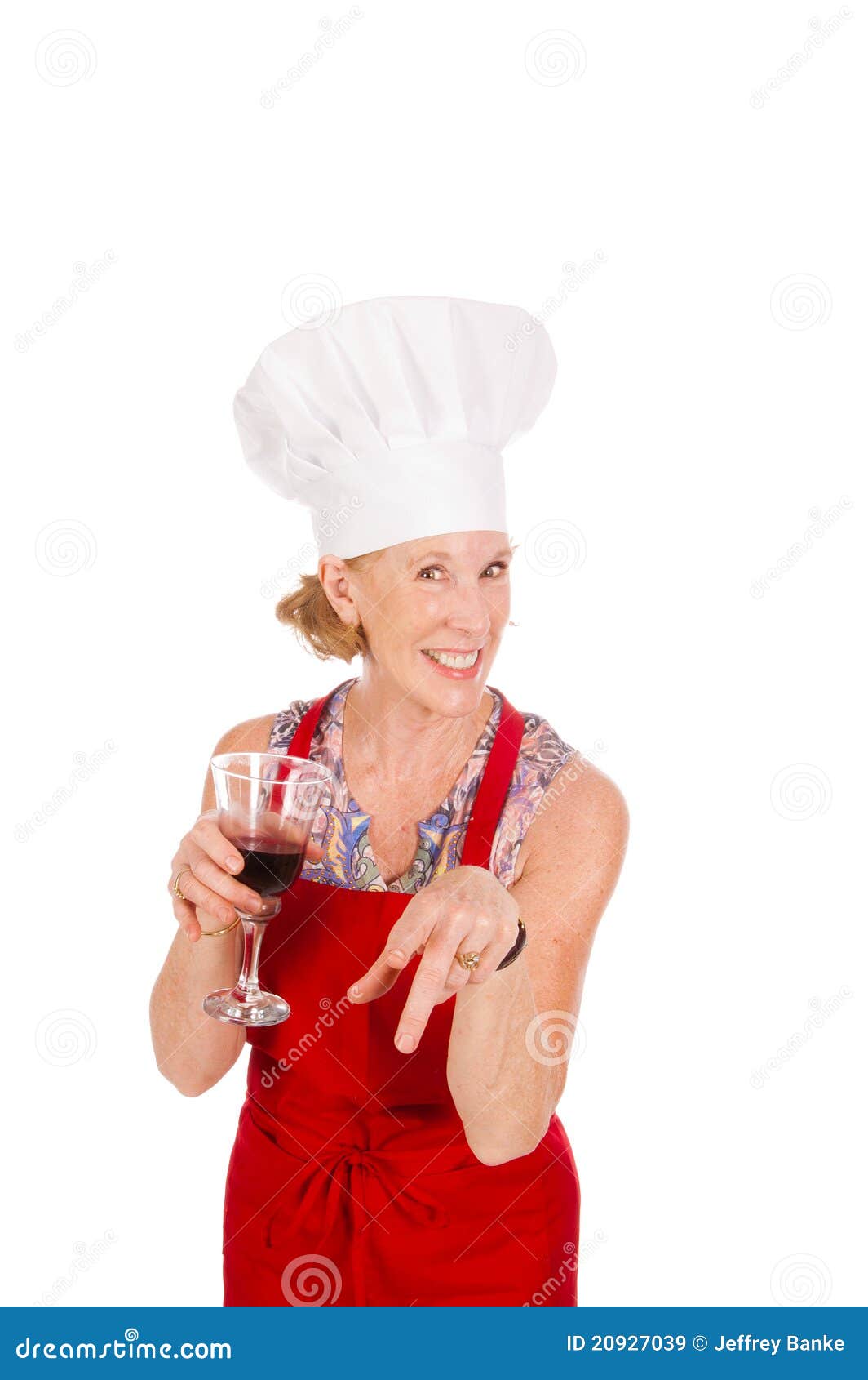 Chef drinking wine stock image. Image of gesture, attractive - 20927039