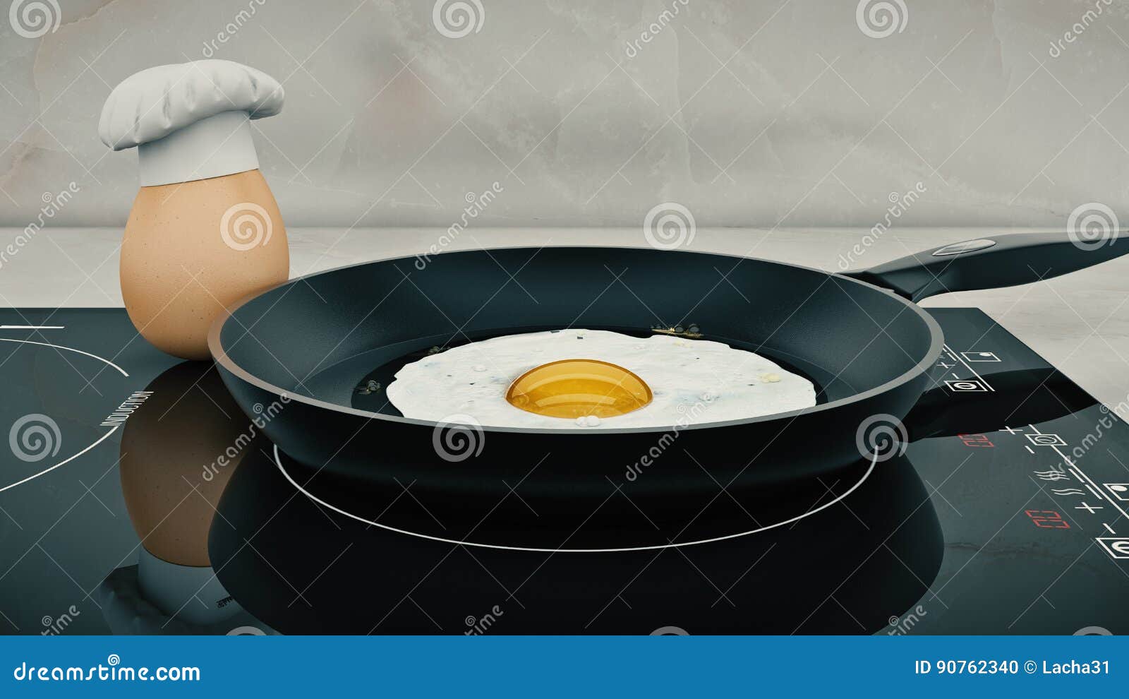 Chef egg. concept cook stock illustration. Illustration of nutrition ...