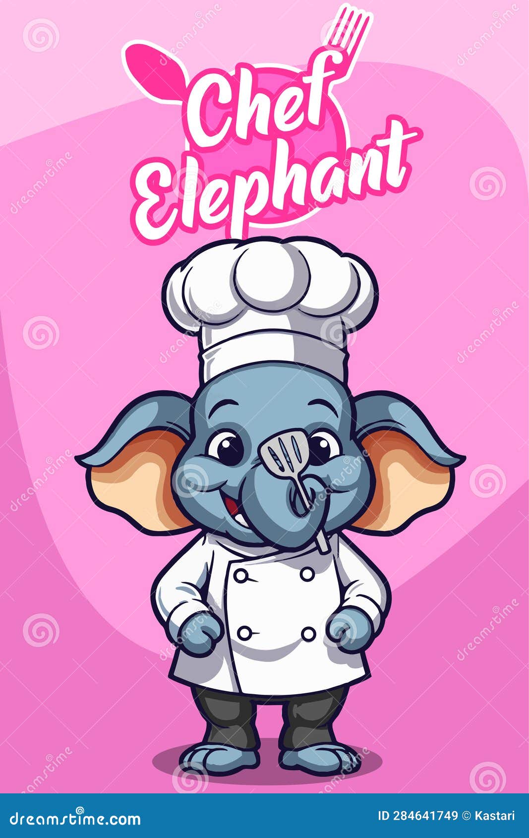 Vector Illustration, Chef Elephant, Animal Clipart Stock Vector ...