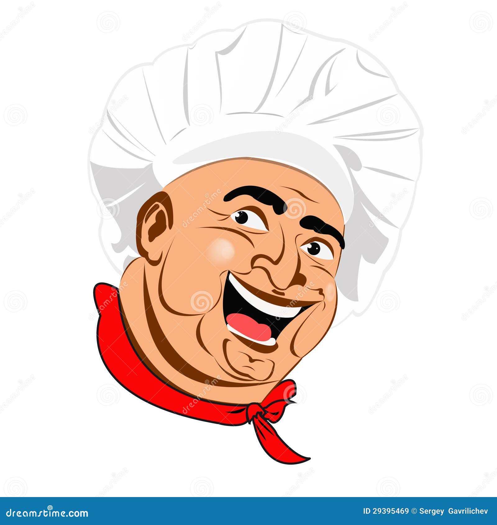 Chef.Face stock illustration. Illustration of cook, presenting - 29395469
