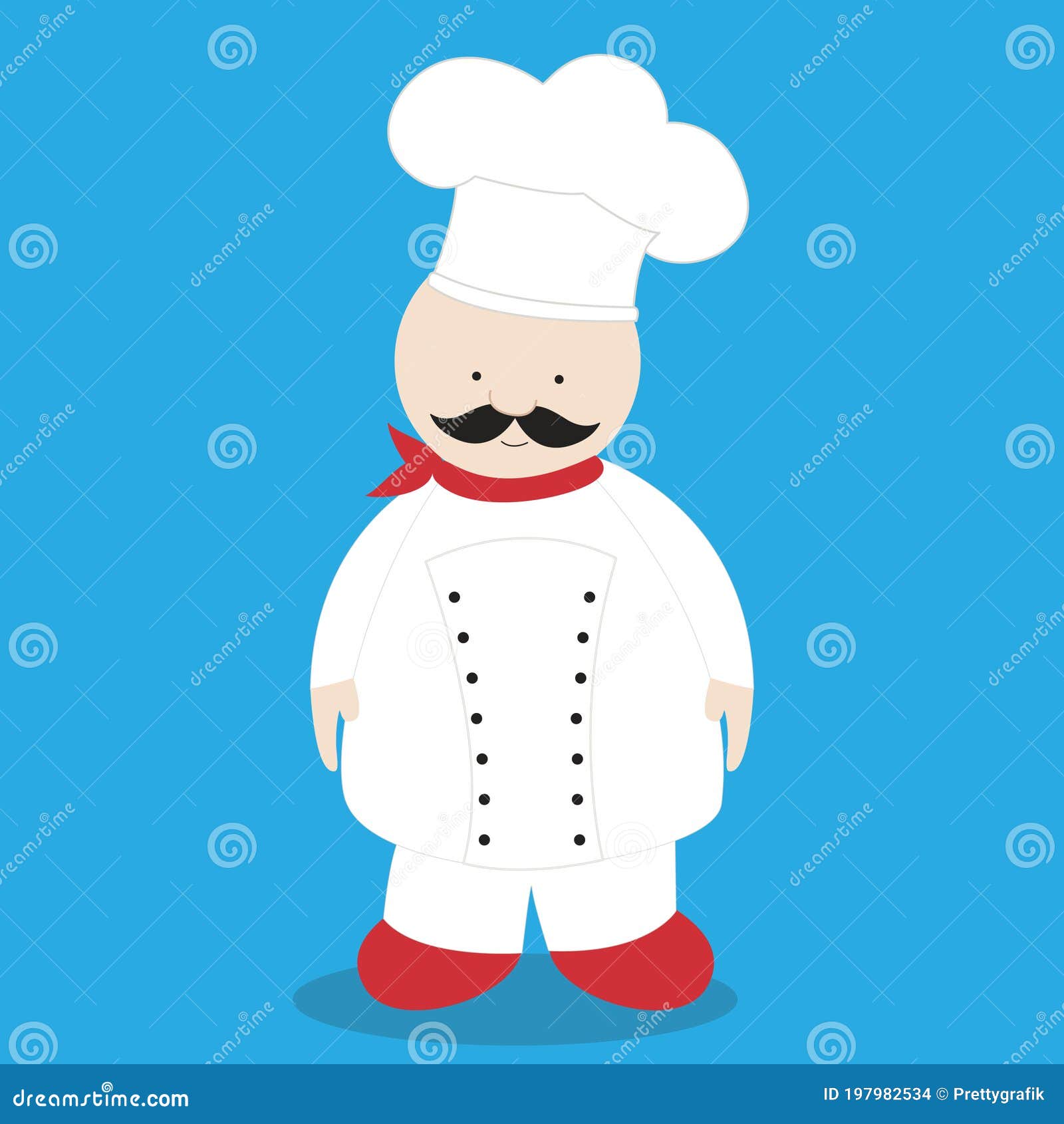 Chef fat 06 stock vector. Illustration of graphic, vectors - 197982534