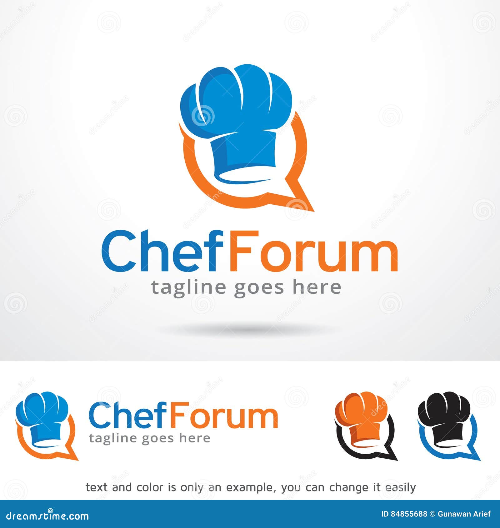 Chef Forum Logo Template Design Vector Stock Vector - Illustration of ...
