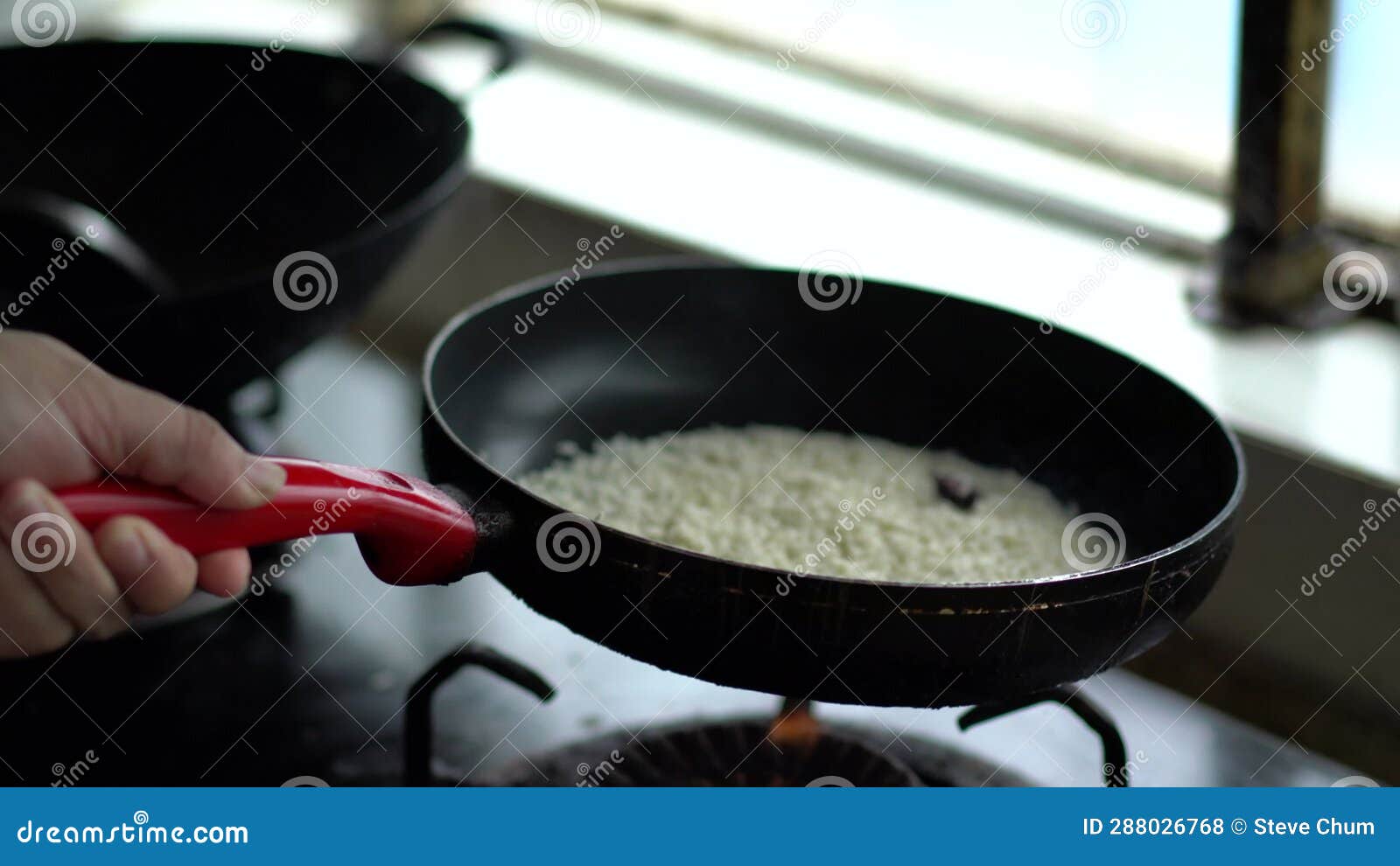 A Chef is Frying Rice, Chinese Food Practice Stock Footage - Video of ...