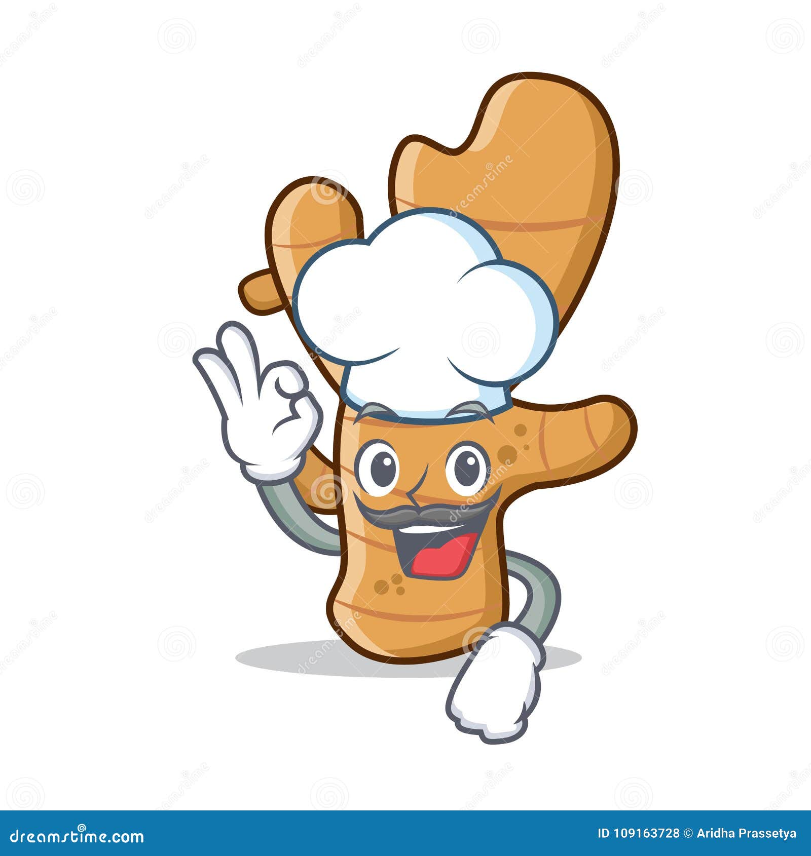 Chef Ginger Character Cartoon Style Stock Vector - Illustration of cook ...