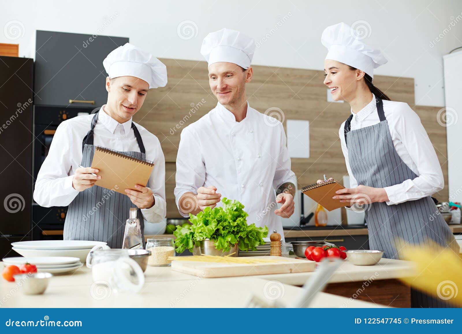 Chef Giving Lecture at Cooking Class Stock Image - Image of workplace ...