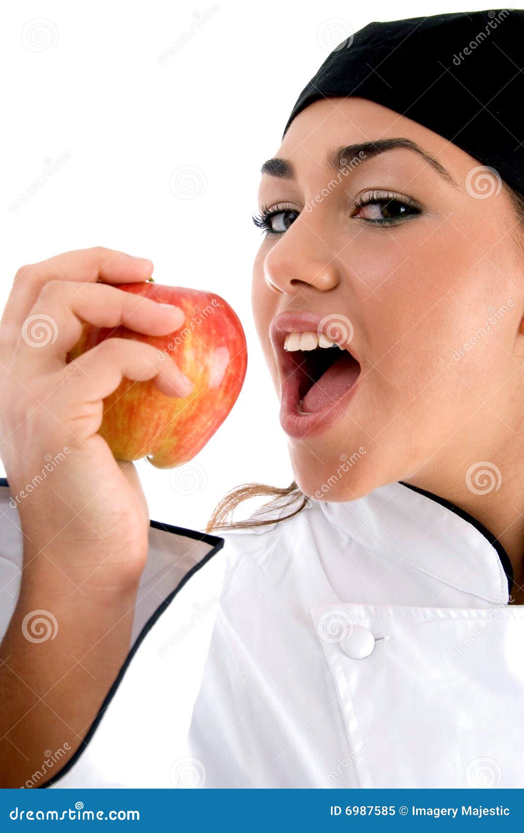 Chef going to eat apple stock image. Image of diet, kitchen - 6987585 Chef going to eat apple stock image. Image of diet, kitchen - 6987585