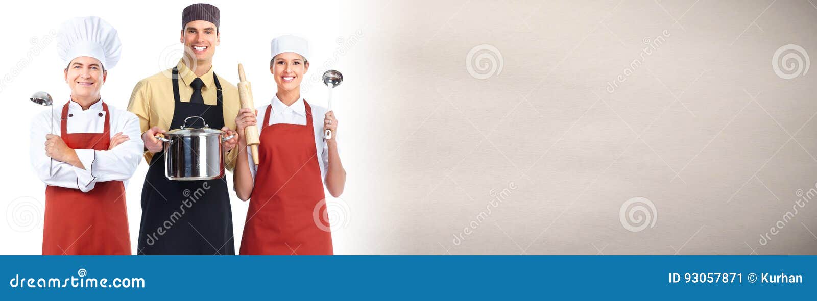 Chef group stock image. Image of food, girl, casserole - 93057871