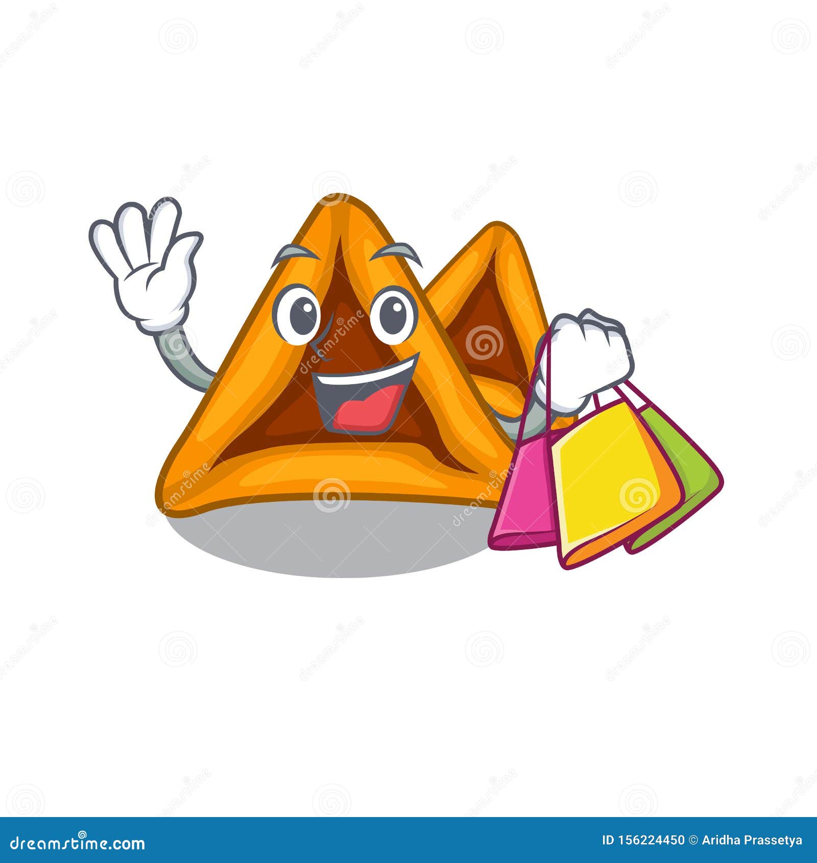Chef Hamantaschen Cookies with the Cartoon Shape Stock Vector ...